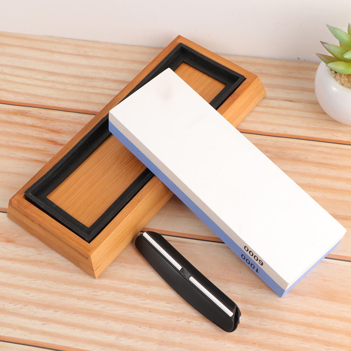 LIFKOME Double Sided Sharpening Stone 1000/6000 Grit Combination for ...