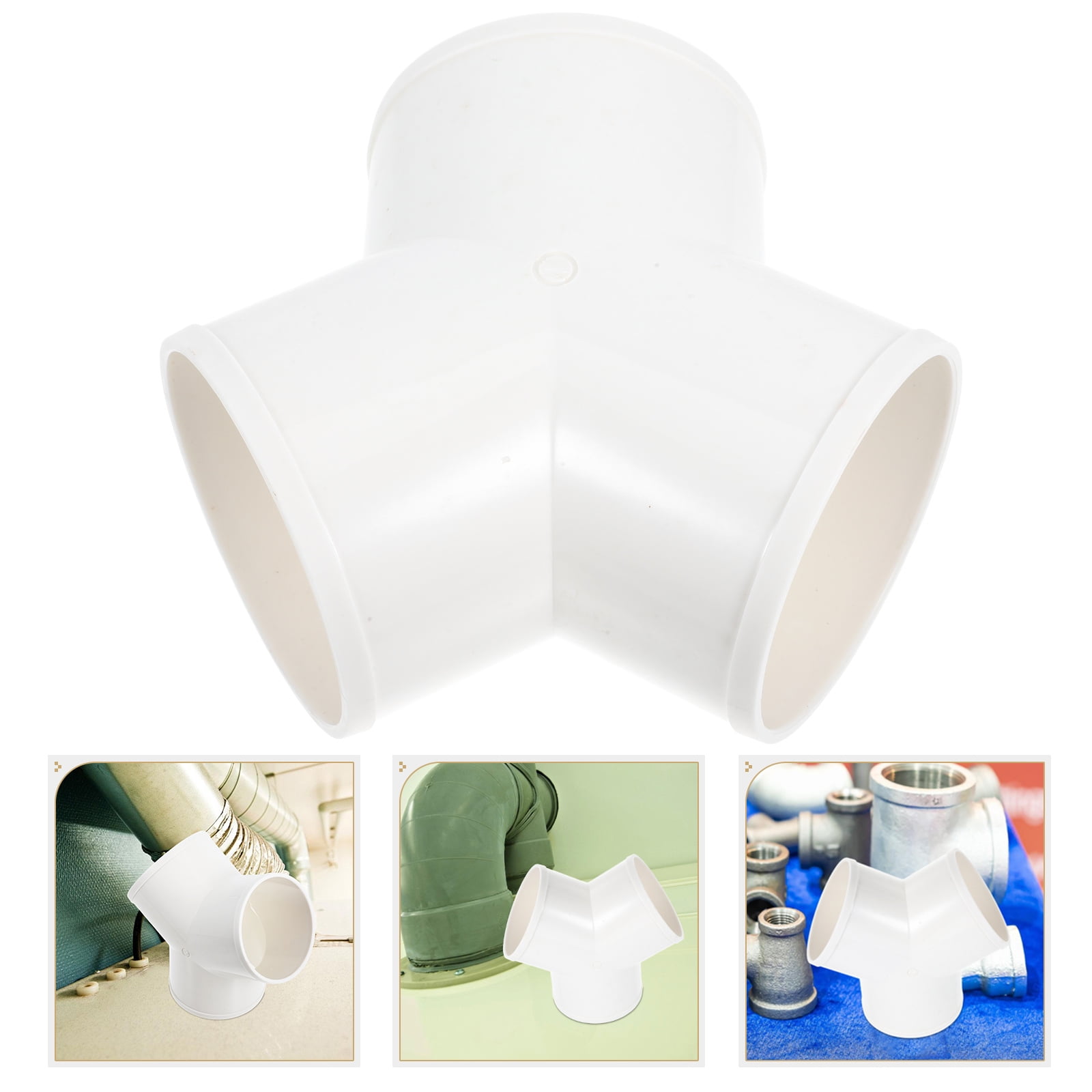 LIFKOME Duct Splitter 60 Degree 3 Way Y Shape Connector Connect ...