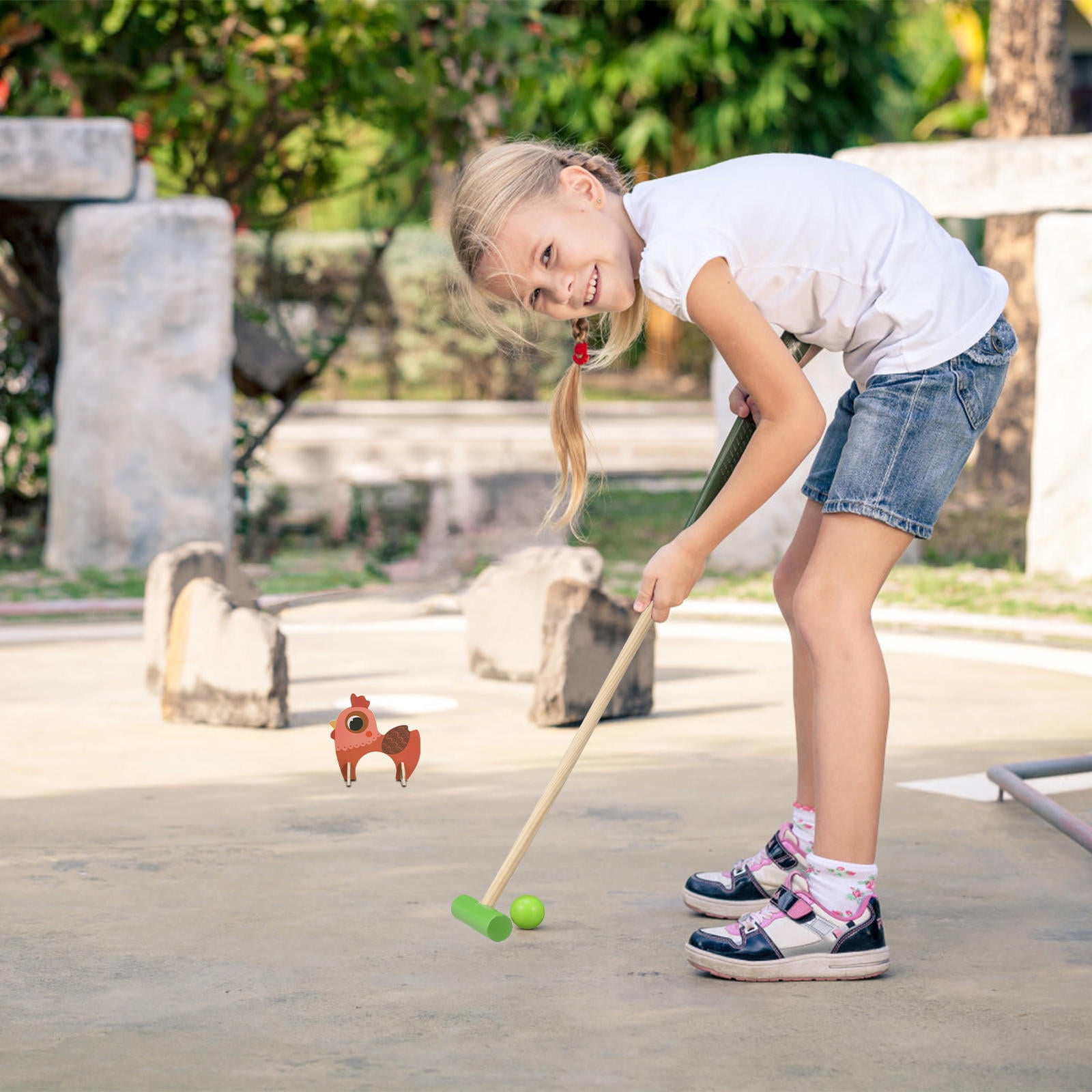 LIFKOME FRCOLOR 1 Set Kids Croquet Kit Animal Themed Cute Shaped Set ...