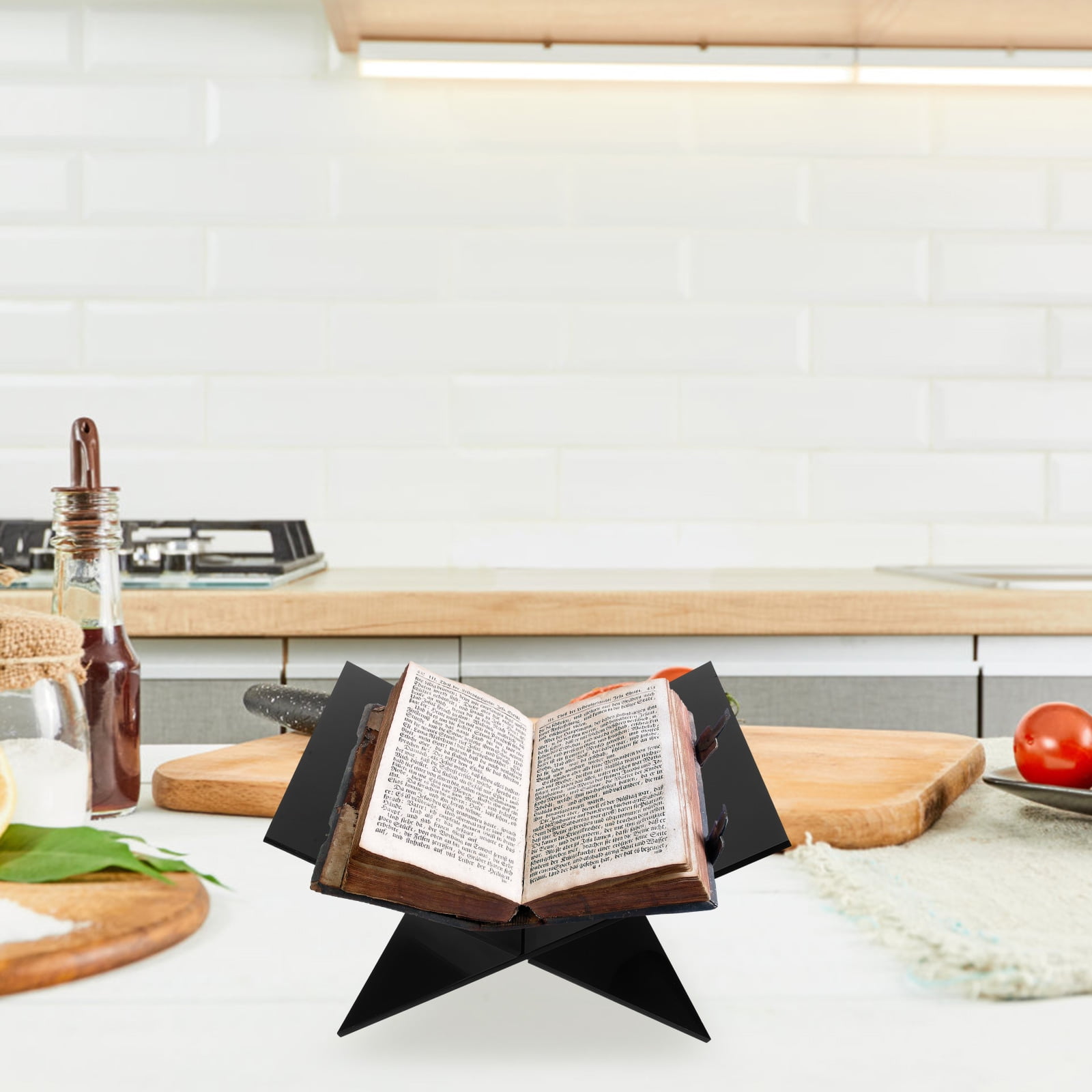 LIFKOME FRCOLOR Acrylic X Shaped Book Stand Holder Bracket for Tablets ...