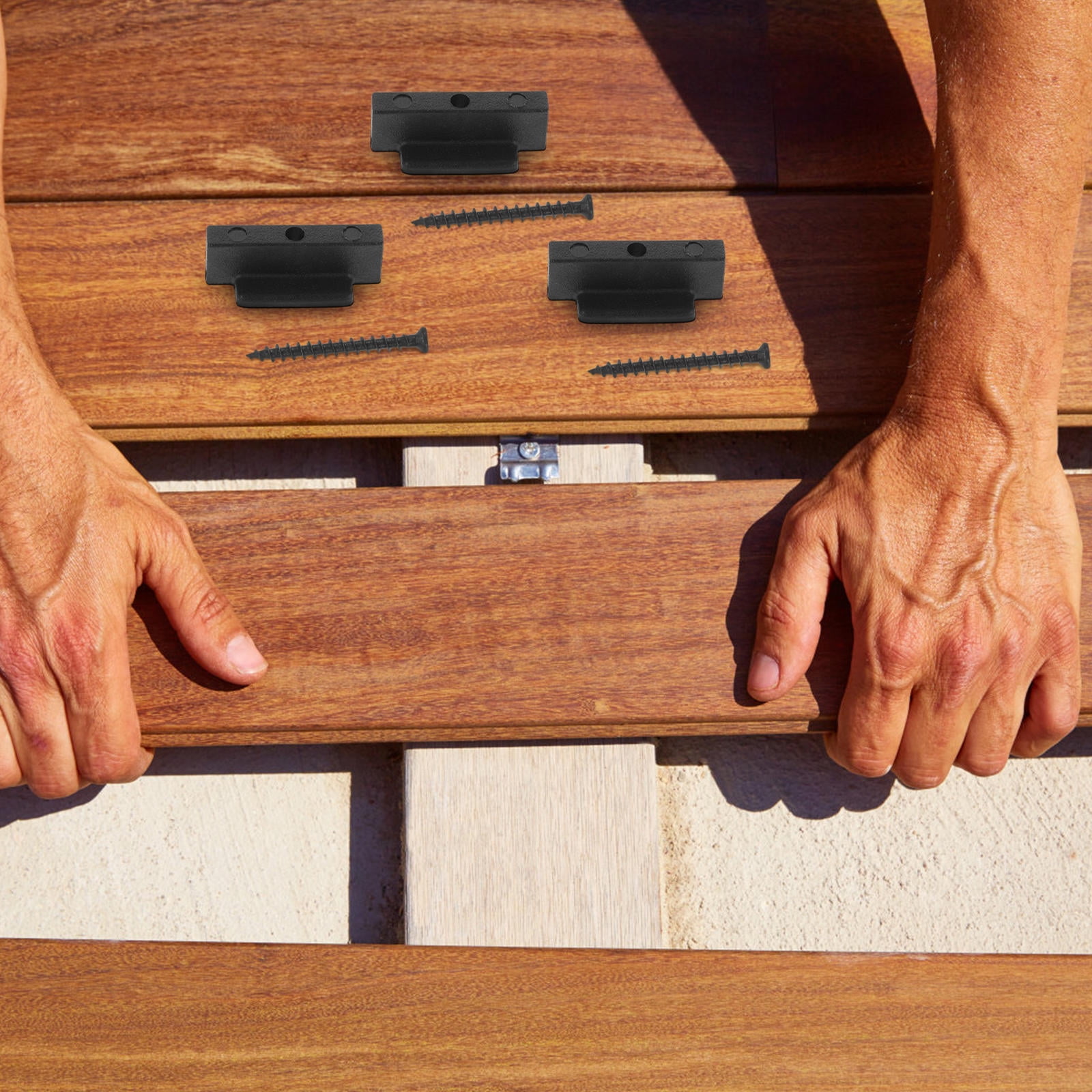 LIFKOME Fastener Screws Decks Fasteners for Composite Decking Black ...