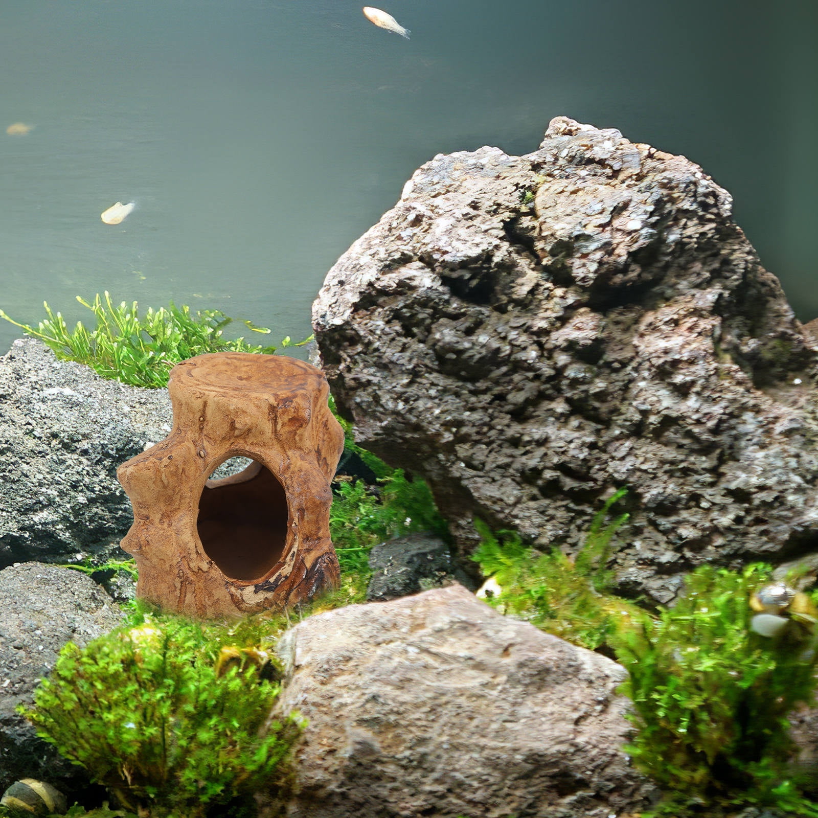 LIFKOME Fish Tank Caves And Hides Aquarium Shrimp Hideout Betta Fish ...