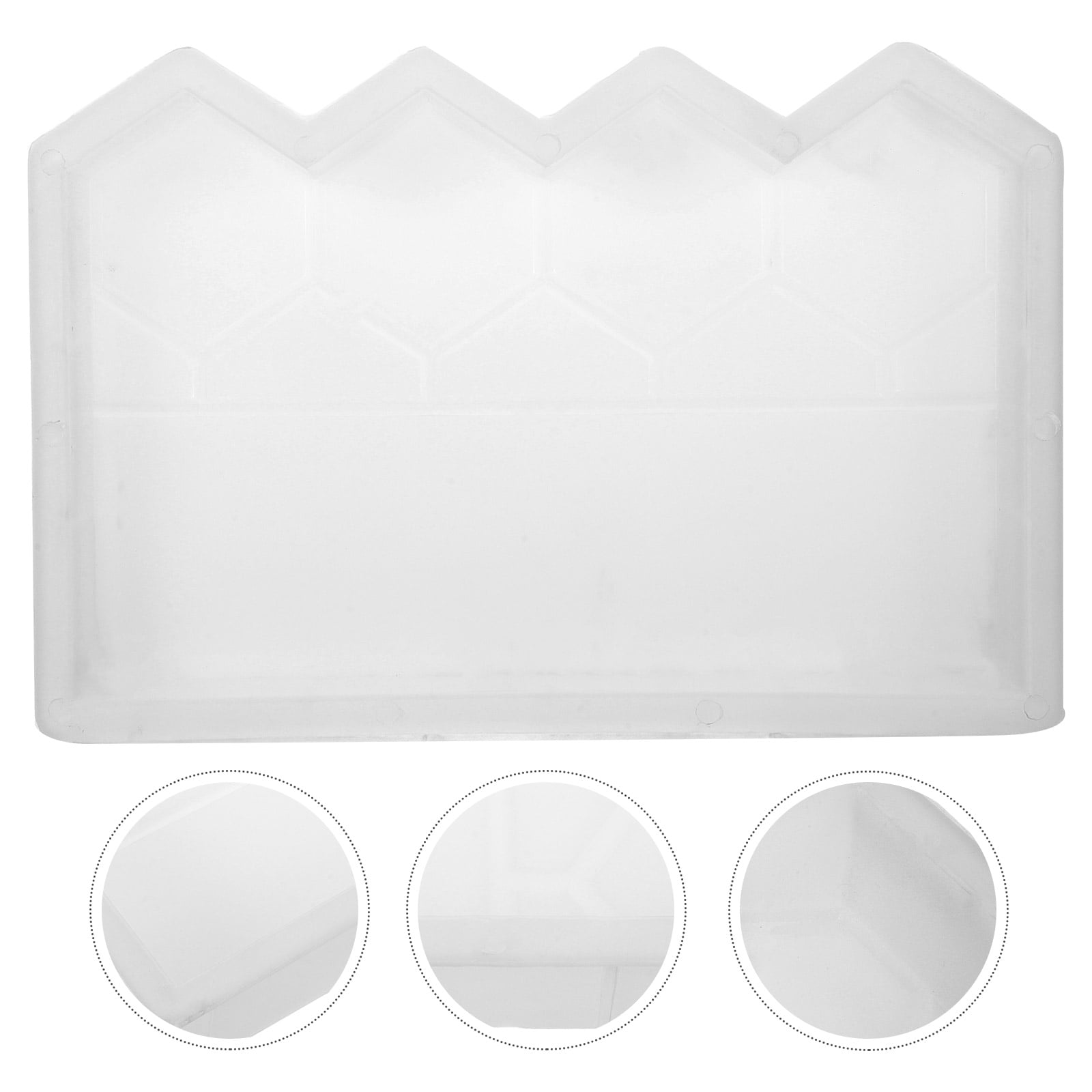 LIFKOME Garden Edging Border Mold for DIY Concrete Fence Bricks Plastic ...