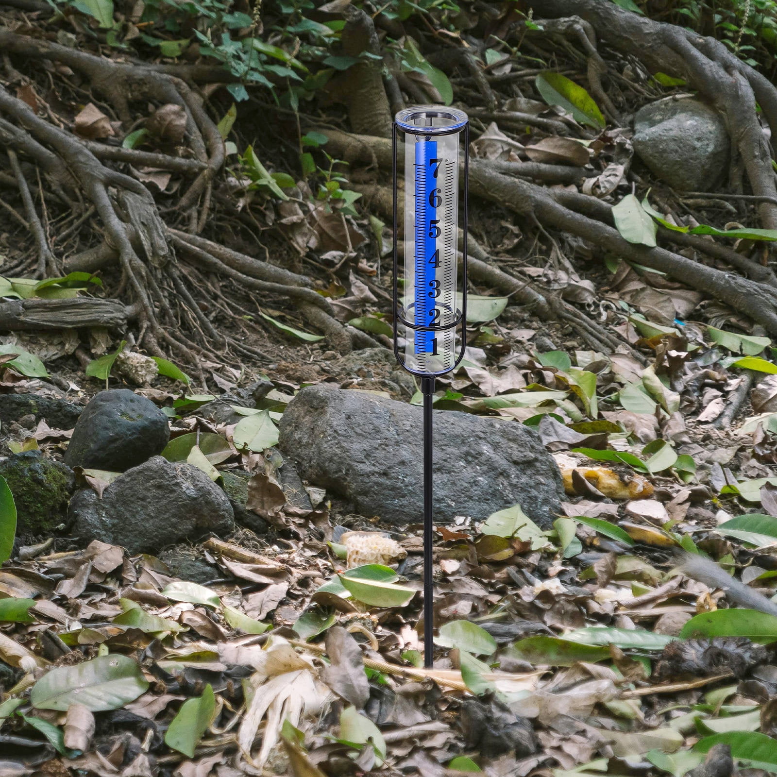 LIFKOME Garden Rain Gauge Outdoor Water Measuring Device Transparent ...