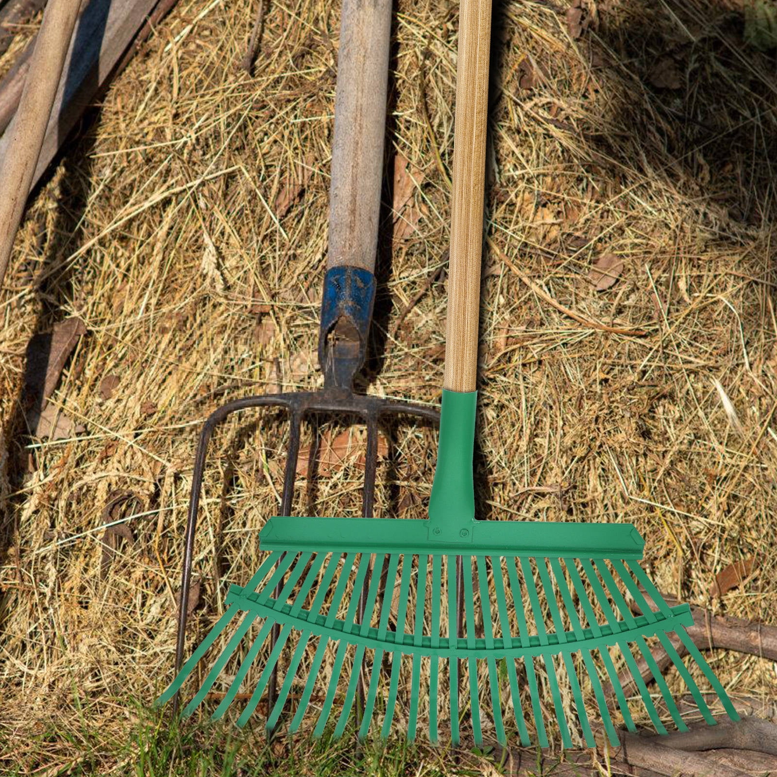 LIFKOME Garden Rake Head Replacement Steel Fallen Leaf Rake Multi ...