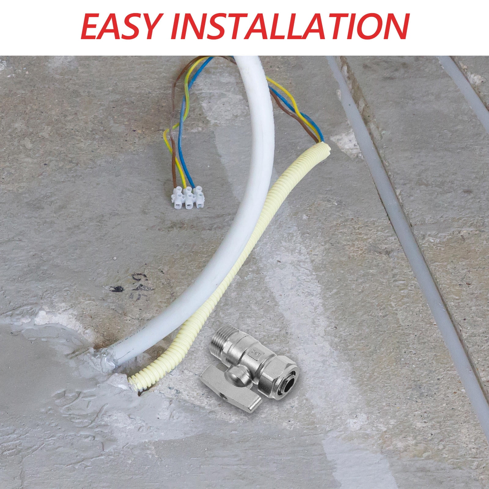 LIFKOME Geothermal Hose Connector for Underfloor Heating 1 Set Metal ...