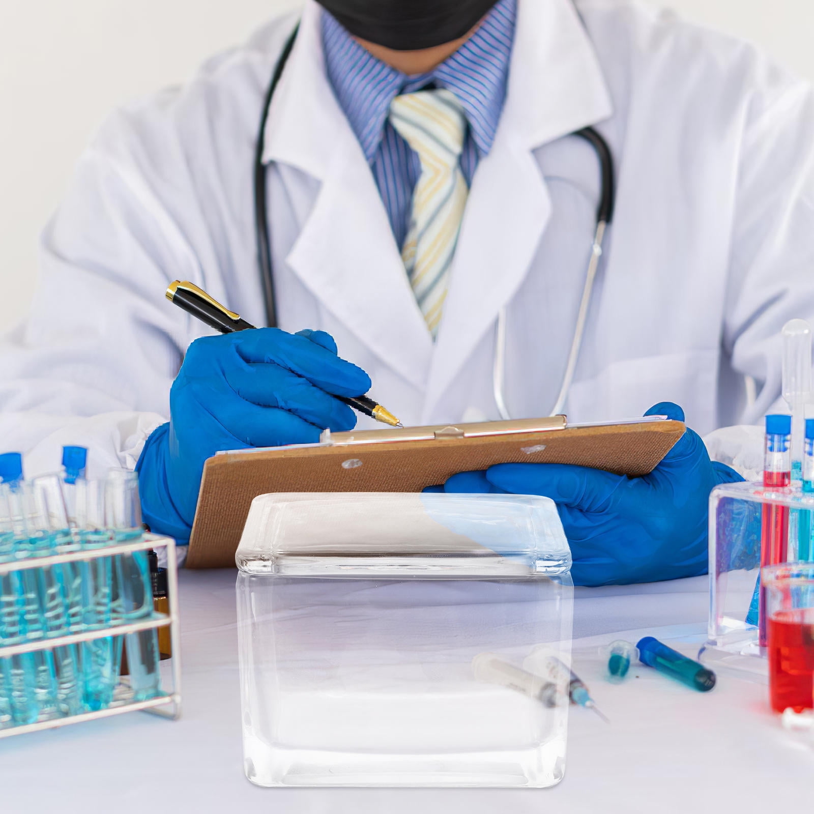 LIFKOME Glass Staining Jars with Slide Staining Rack Vertical and ...