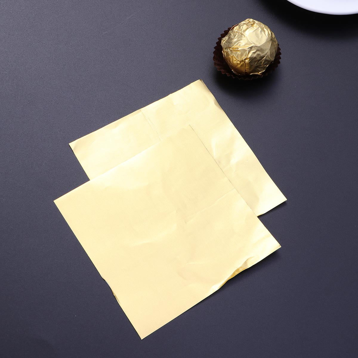 LIFKOME Golden Chocolate Wrapping Foil Paper for Food Packaging 10cm x ...