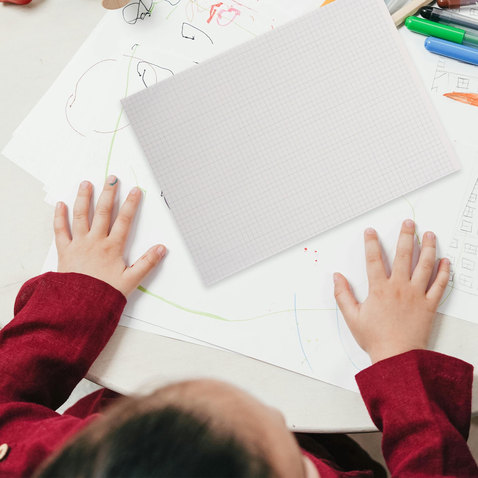 LIFKOME Graphing Paper Notebook For Math And Science 40 Sheets Blank ...