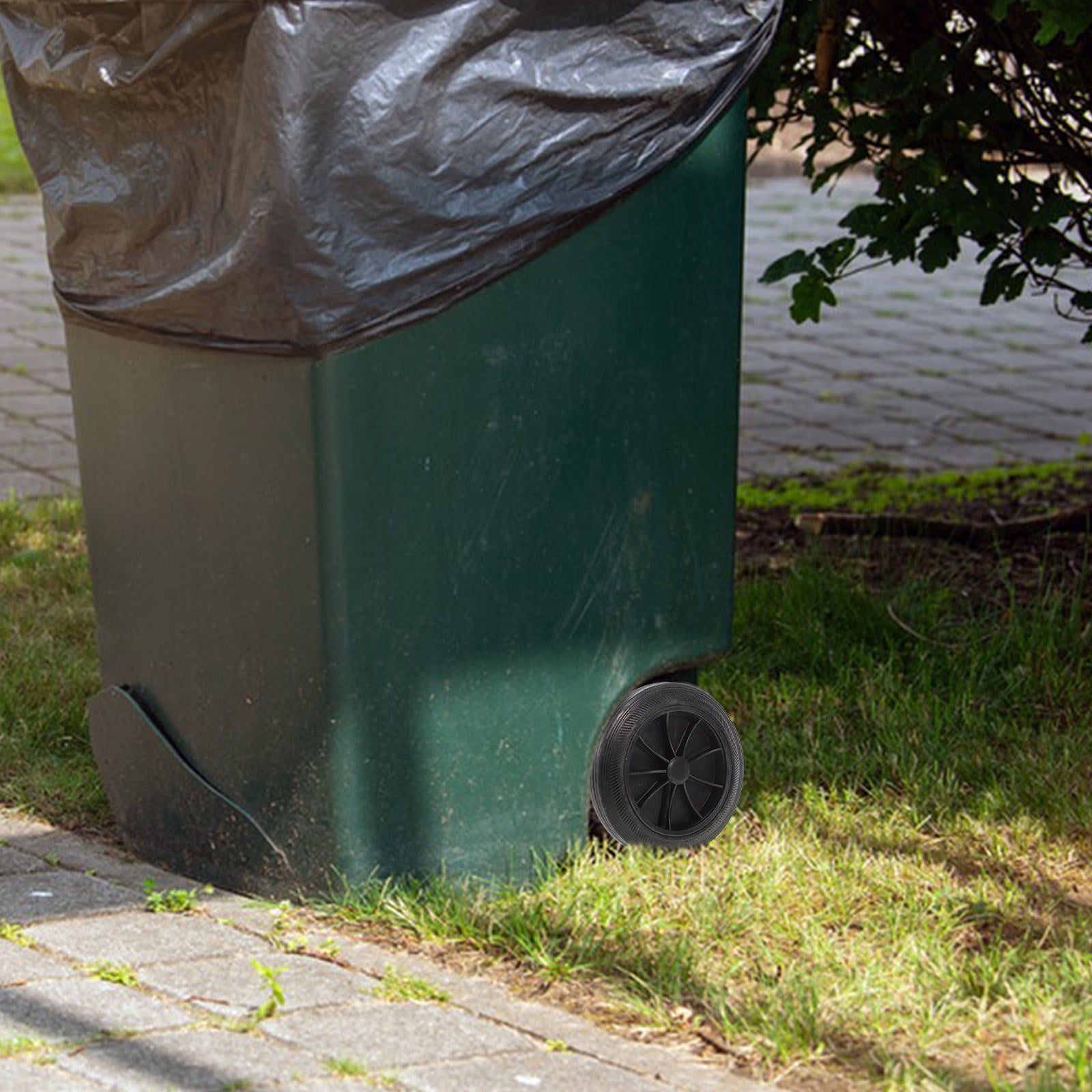 LIFKOME HOMEMAXS 2pcs Trash Bin Wheels for Trash Can Parts Garbage Bin ...