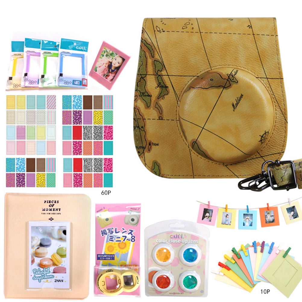 LIFKOME Instant Film Camera Set with Selfie Lens and Decor Sticker ...