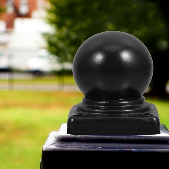 LIFKOME Iron Pillar Capital Outdoor Fence Finial LAWN DECORATIONS ...