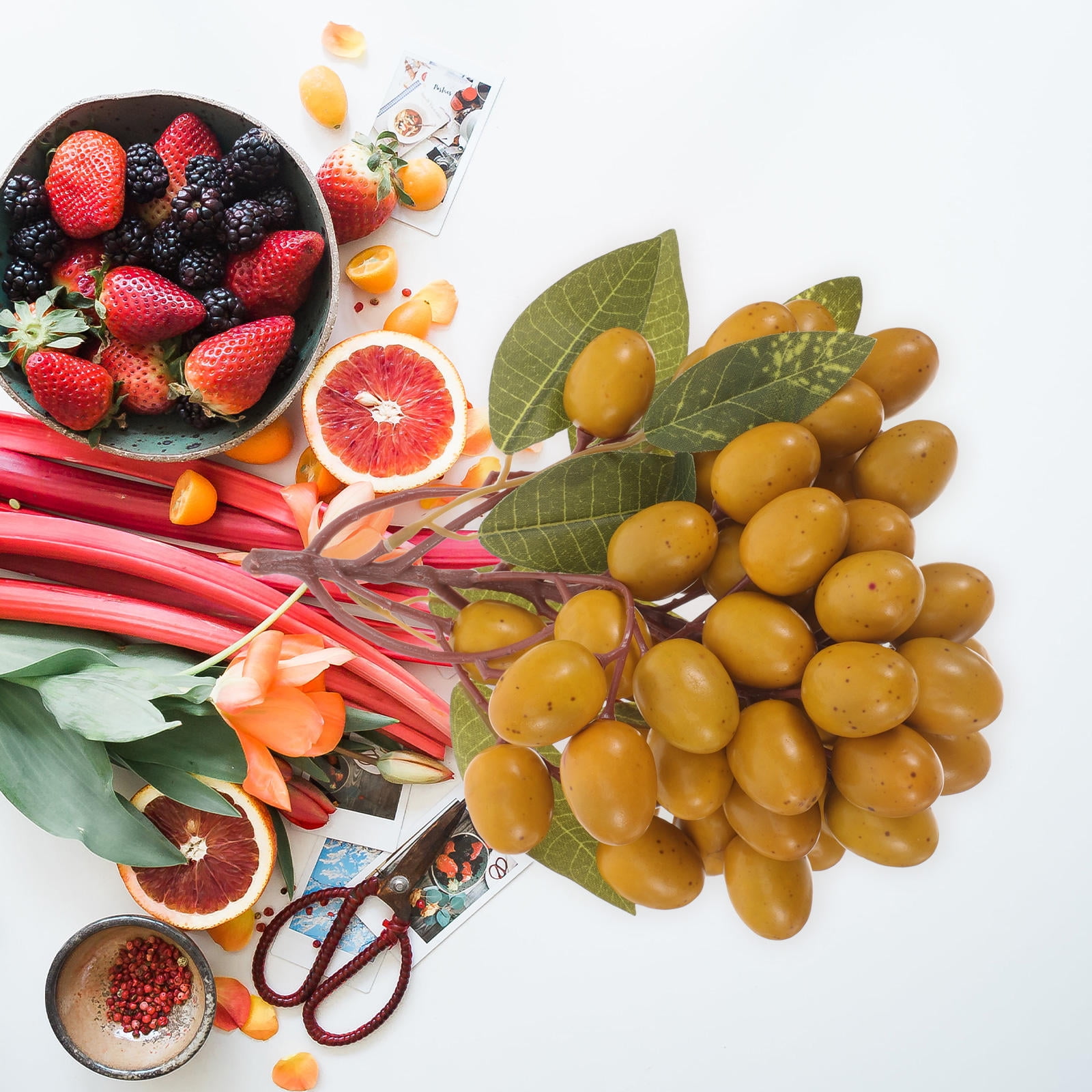 LIFKOME Lifelike Orange Artificial Decorative Fruit Model for Home ...