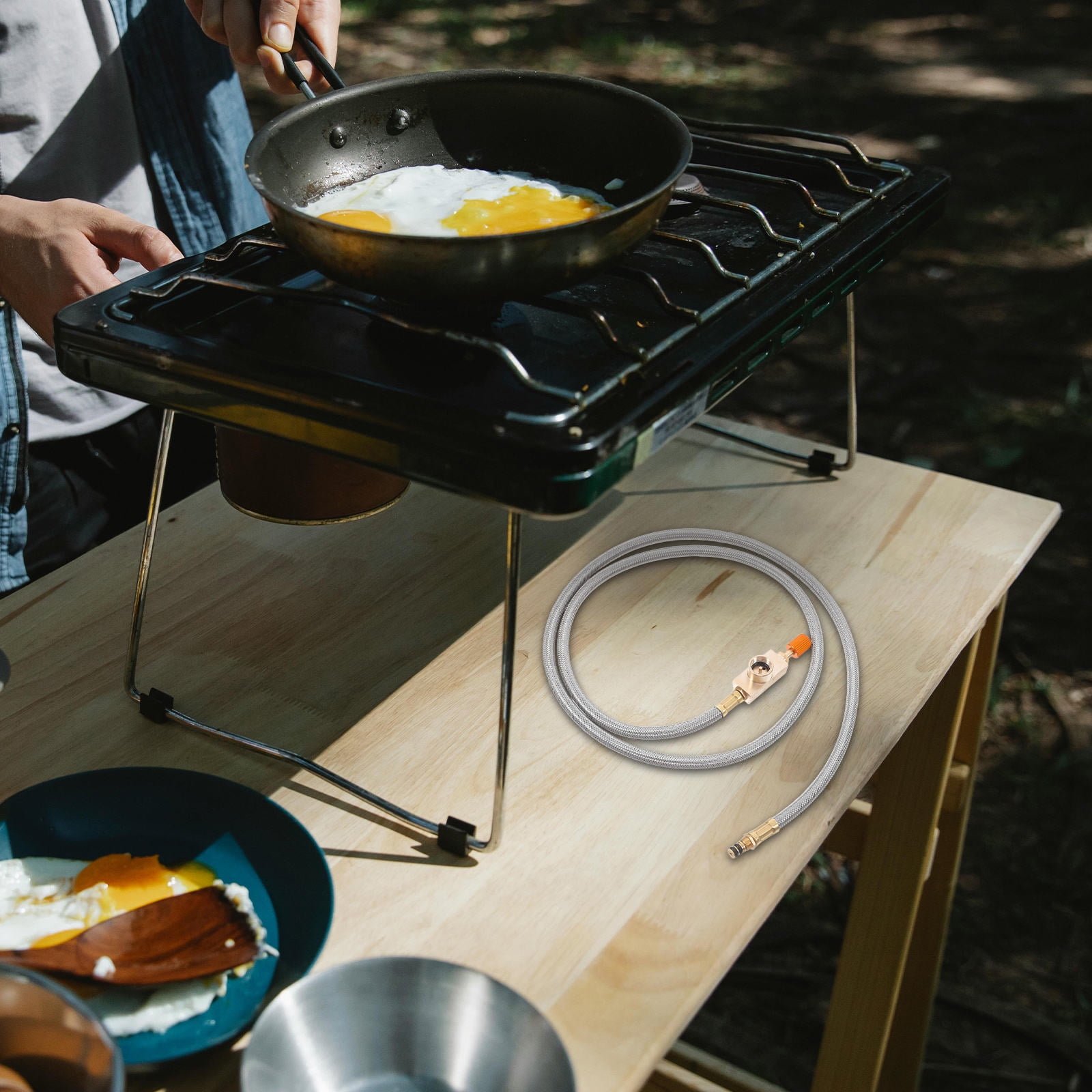 LIFKOME Long Hose Extension for Outdoor Gas Canister Adapter ...