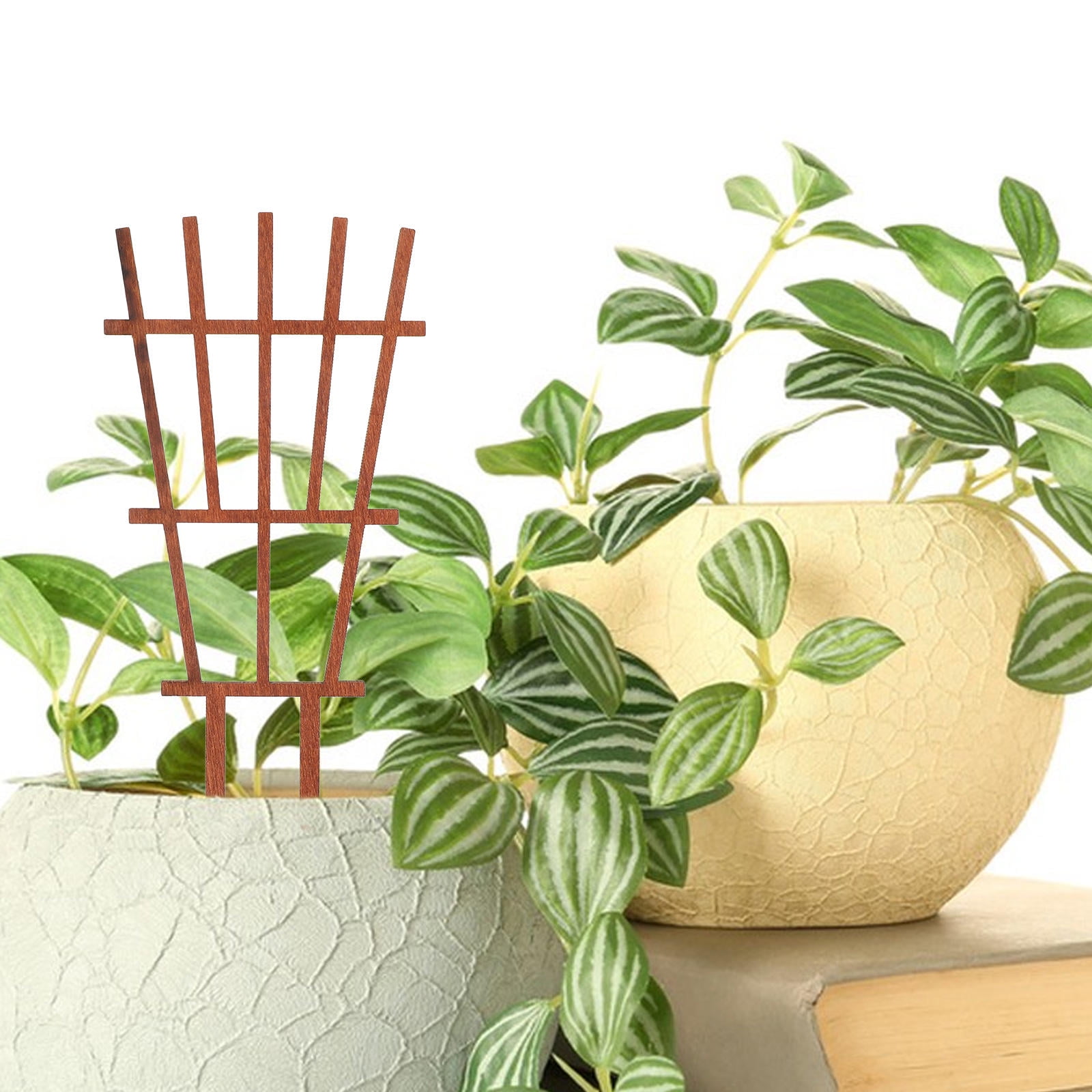 LIFKOME MLINS Small Wood Trellis for Indoor Potted Plants Mini Plants ...