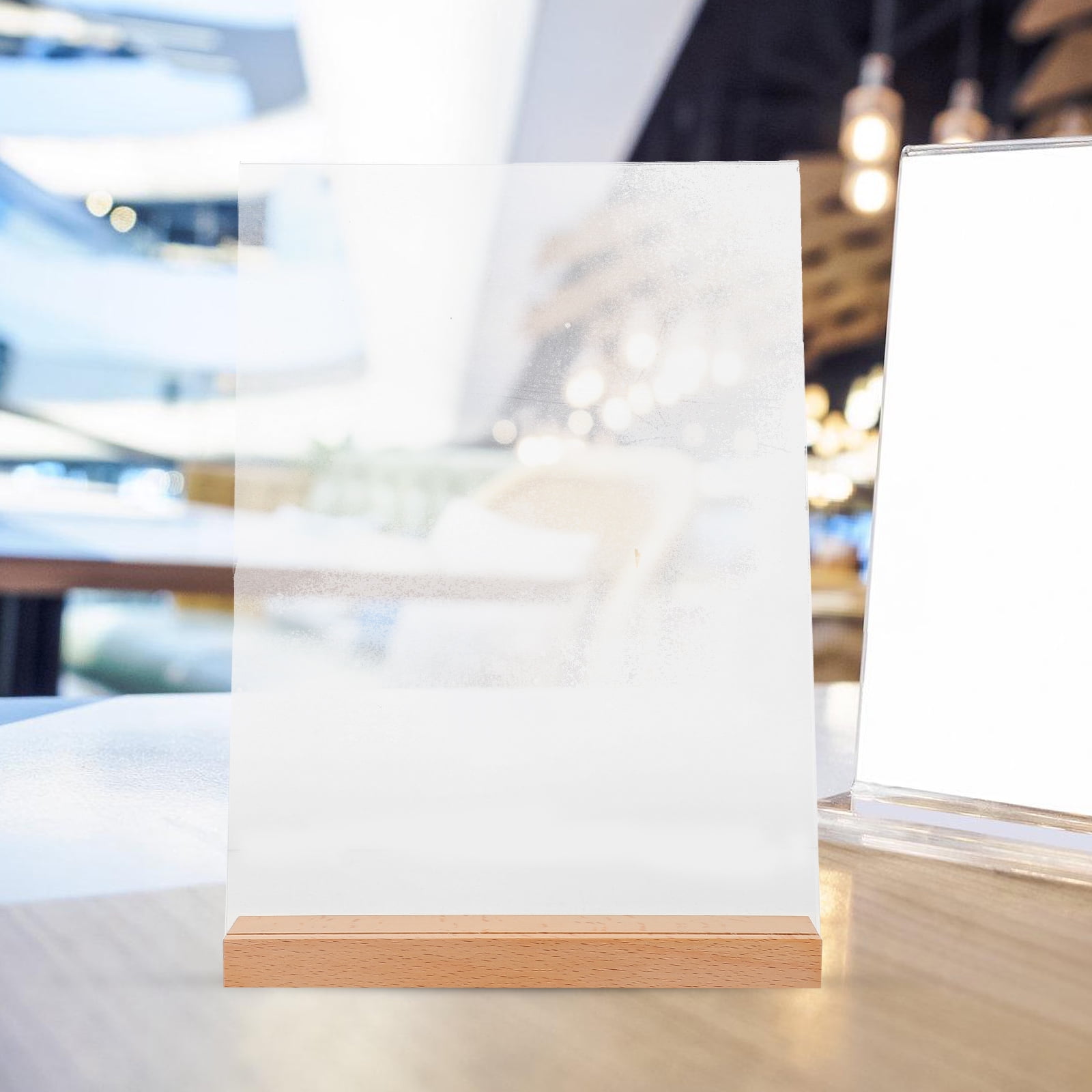 LIFKOME Menu Holder For Tables Frame Sign Acrylic Sign Holder Small ...