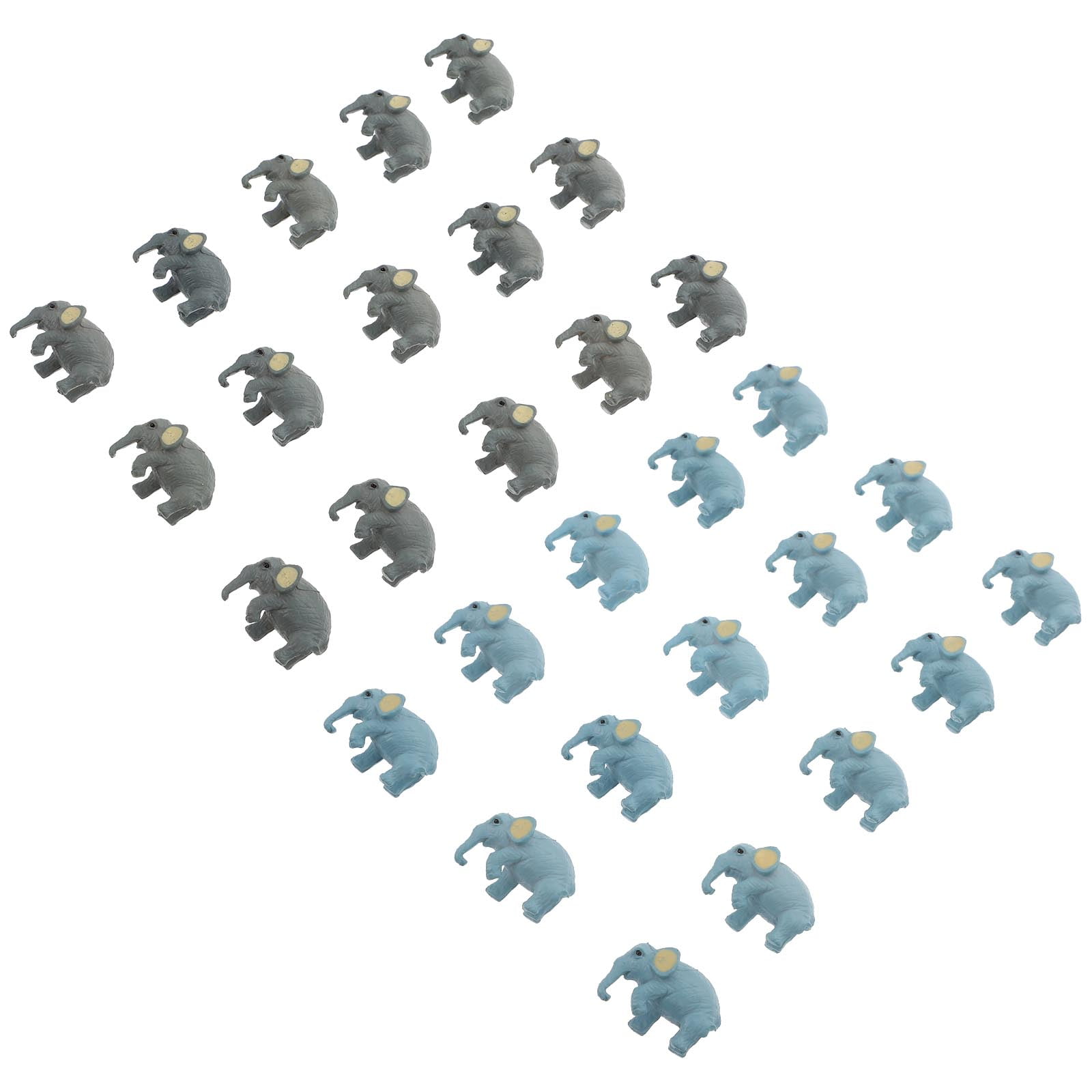 LIFKOME Mini Tabletop Elephant Sculpture 30Set Elephant Models Assorted ...