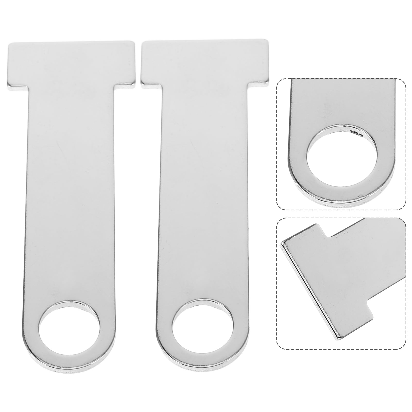 LIFKOME Motorcycle Part Universal Helmet Strap Lock Brackets Silver ...