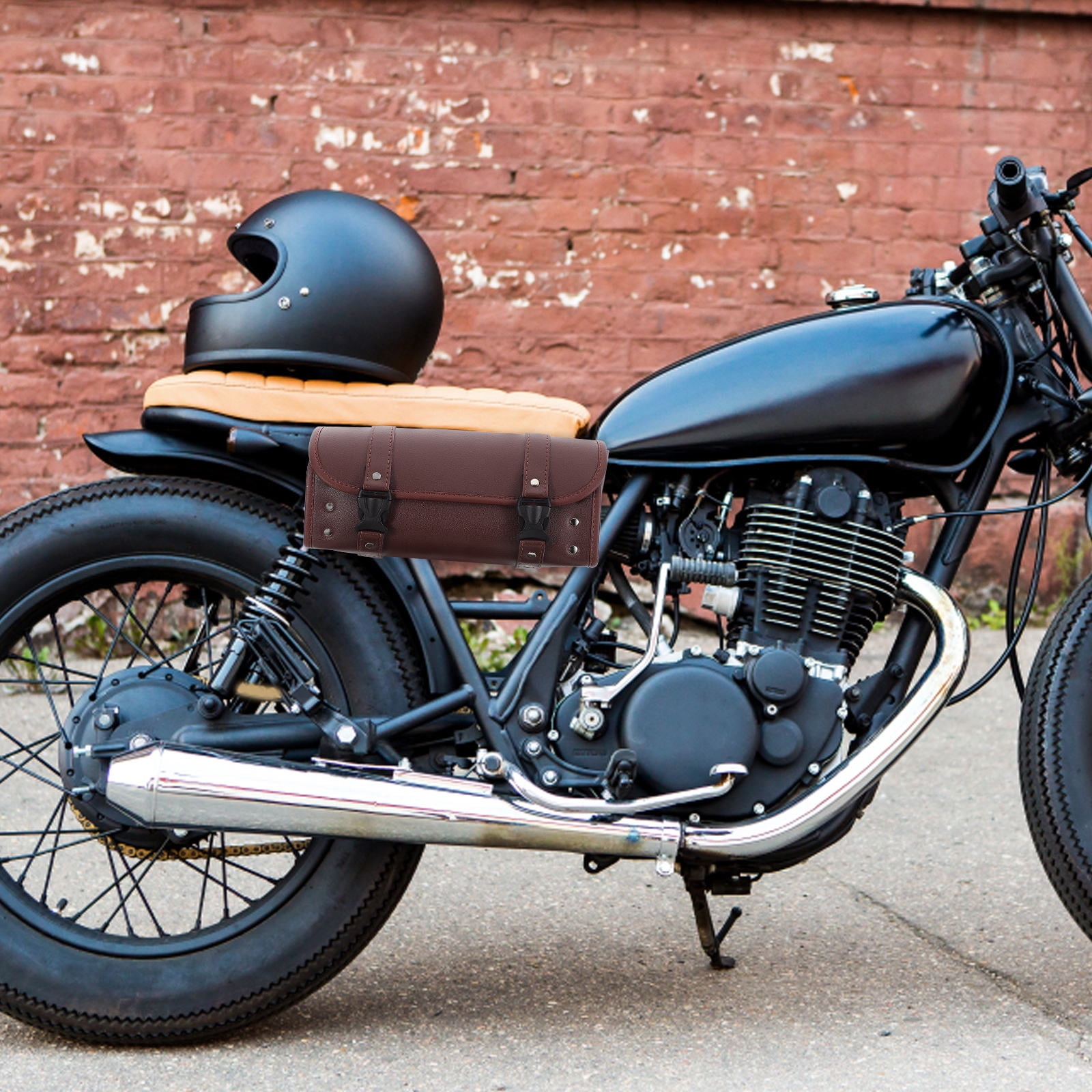 LIFKOME Motorcycle Side Bag Motorcycle Rear Rack Seat Bag Luggage ...