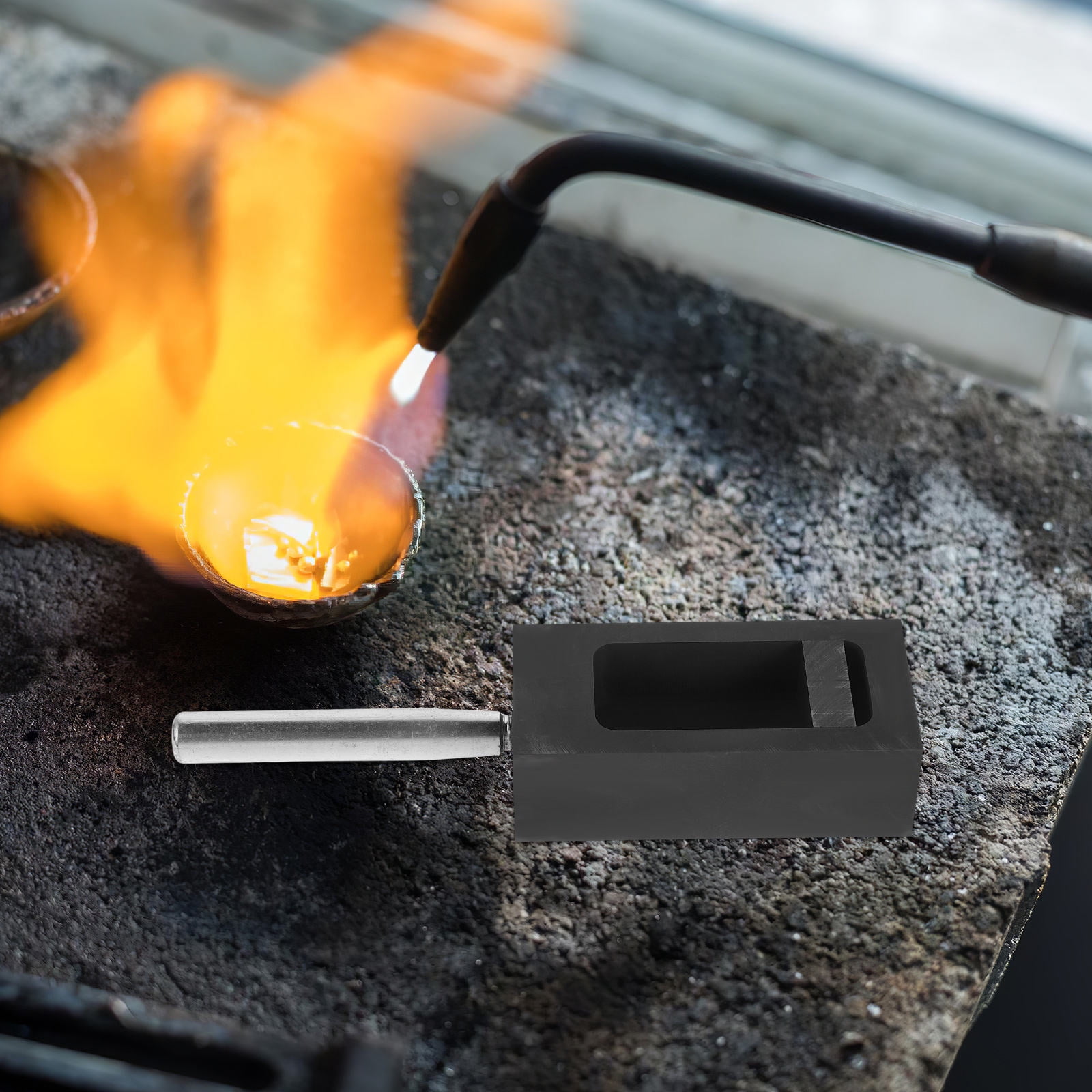 LIFKOME Multi-Use Graphite Ingot Mold for Metal Casting Handheld ...