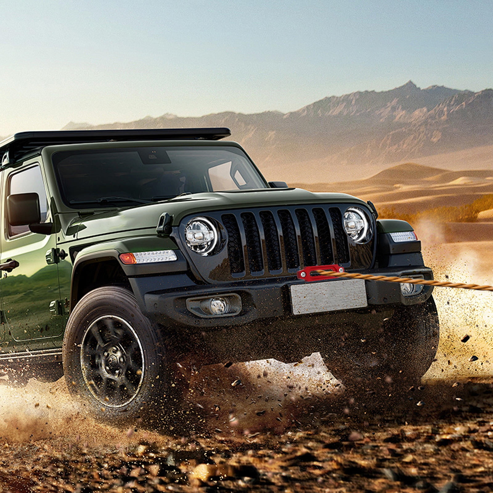 LIFKOME Off Road Winch Cable Guide Aluminum Hawse Fairlead For ...