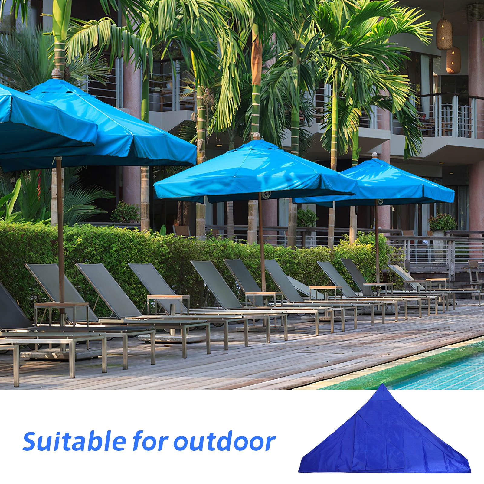 LIFKOME Outdoor Canopy Top Cover Replacement Weather-Resistant Oxford ...