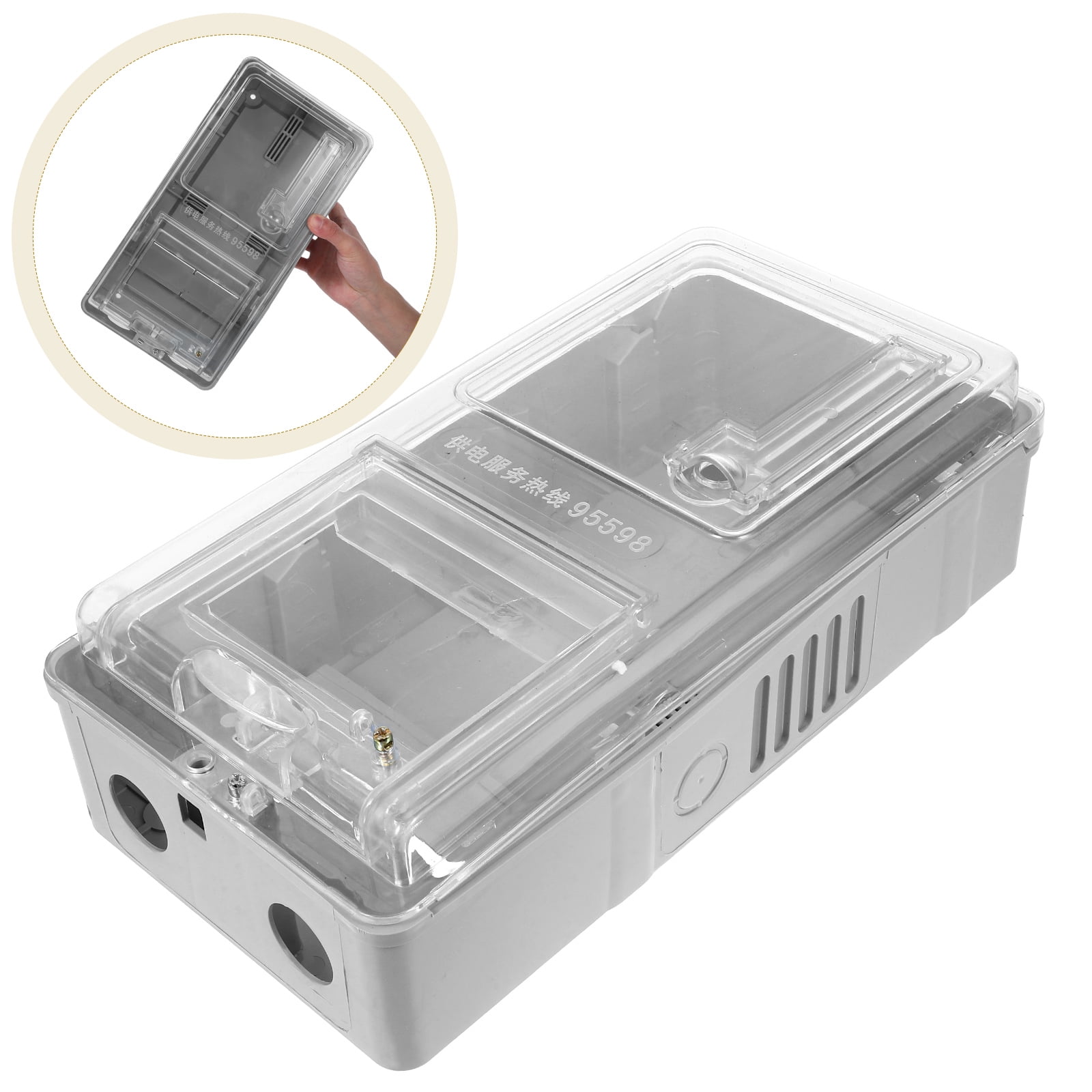 LIFKOME Pc Plastic Transparent Electric Meter Box Weatherproof ...