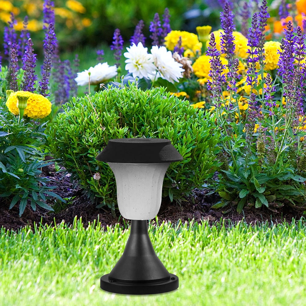 LIFKOME Pier Mount Base Outdoor Post Light Mounting Base Solar Lantern ...