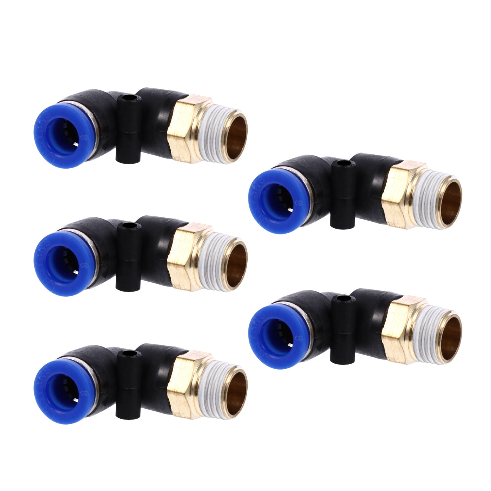 LIFKOME Pneumatic Quick Coupling 5Pcs Push to Connect Fittings Elbow ...