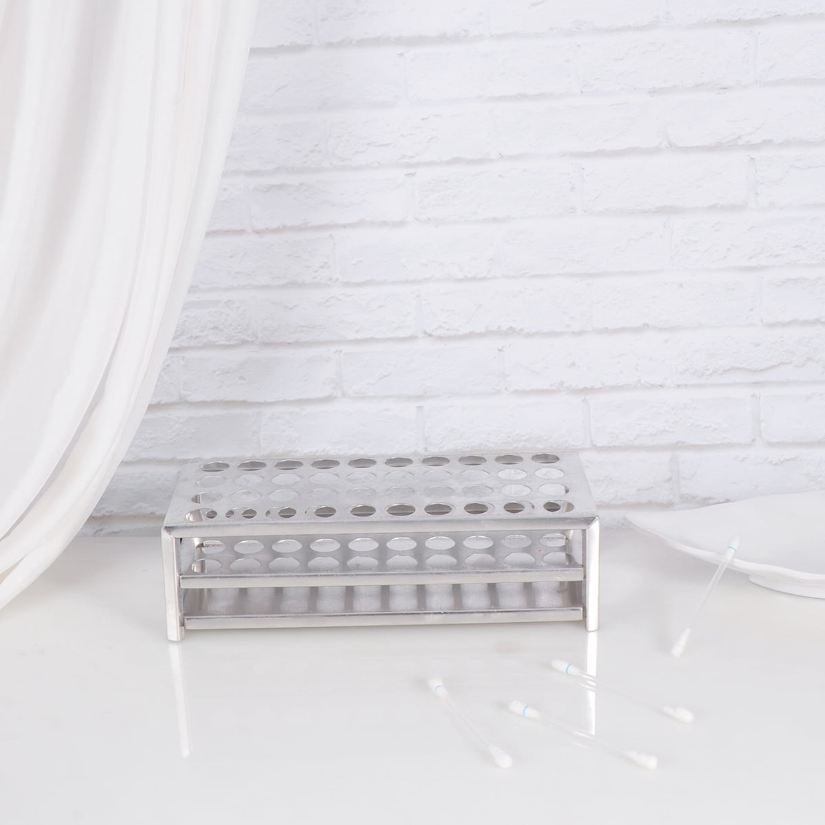 LIFKOME Portable Test Tube Rack Aluminum Holder for Laboratory Storage ...