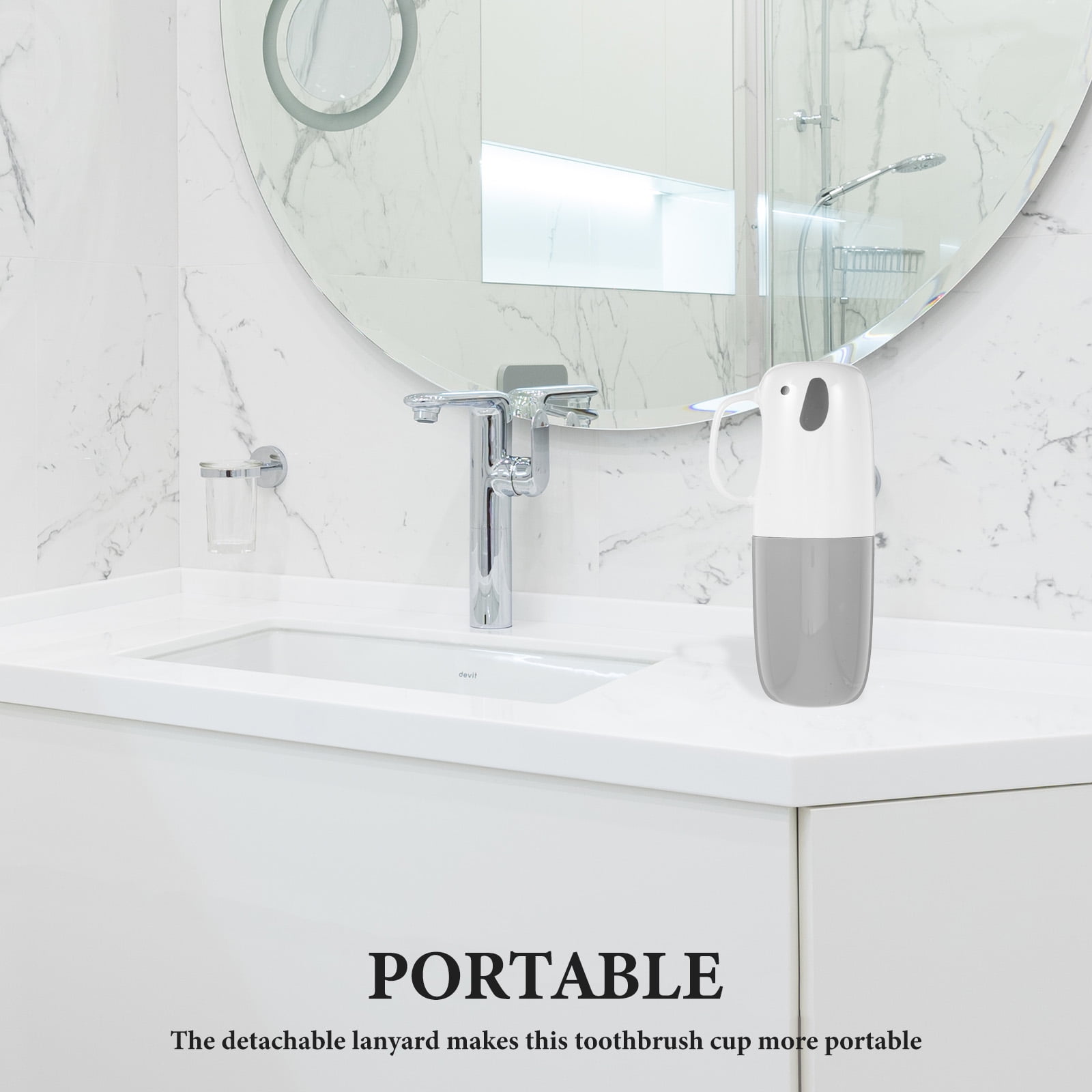 LIFKOME Portable Toothbrush and Toothpaste Travel Case Toothbrush ...