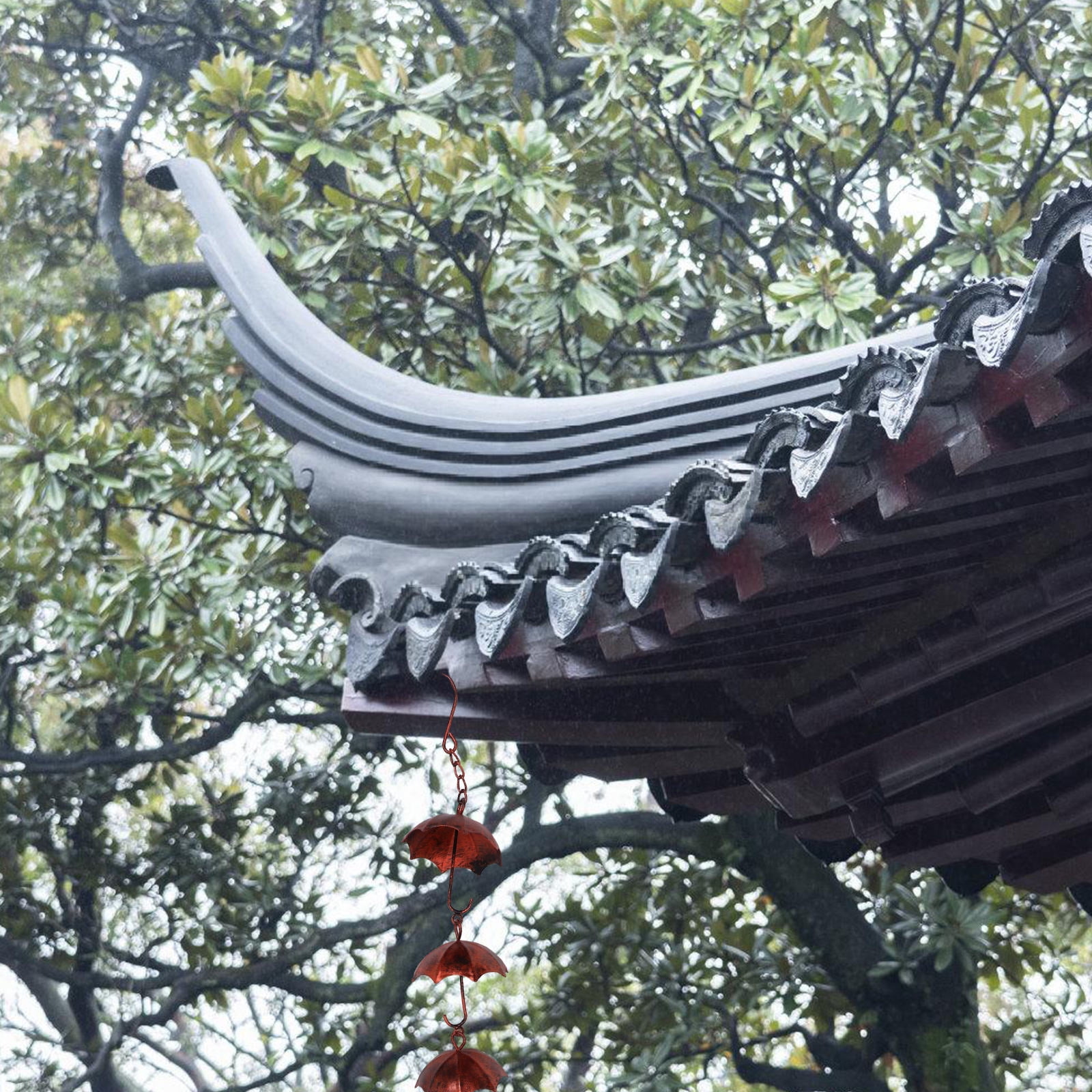 LIFKOME Rain Chain Bell for Gutter Downspout Vintage Wind Chime Vintage ...