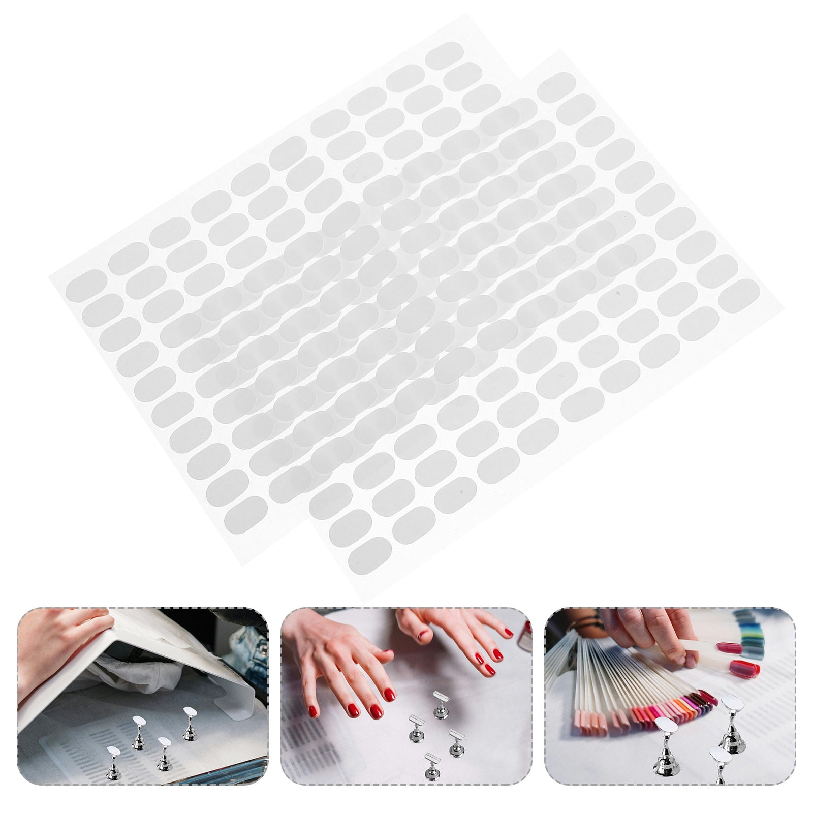 LIFKOME Raindrops 2 Sheets Of Nail Art Sticky Dots Double Sided ...