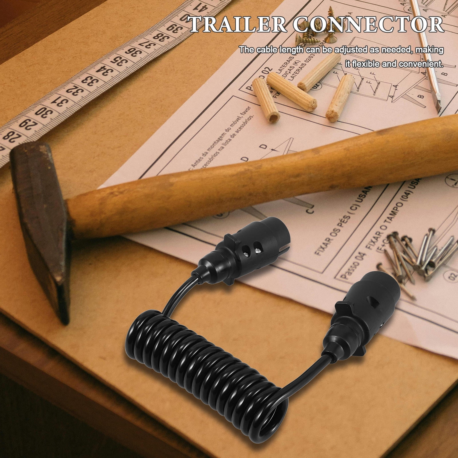 LIFKOME Rv Connector Adapter Trailer Electrical Connector Rv Electrical ...