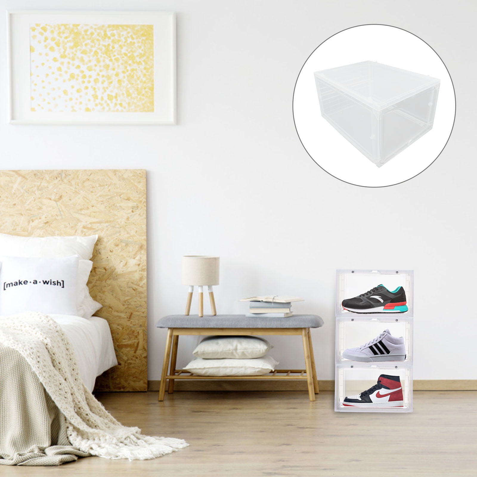 LIFKOME Shoe Organizer 1Pcs Stackable And Transparent For Efficient ...