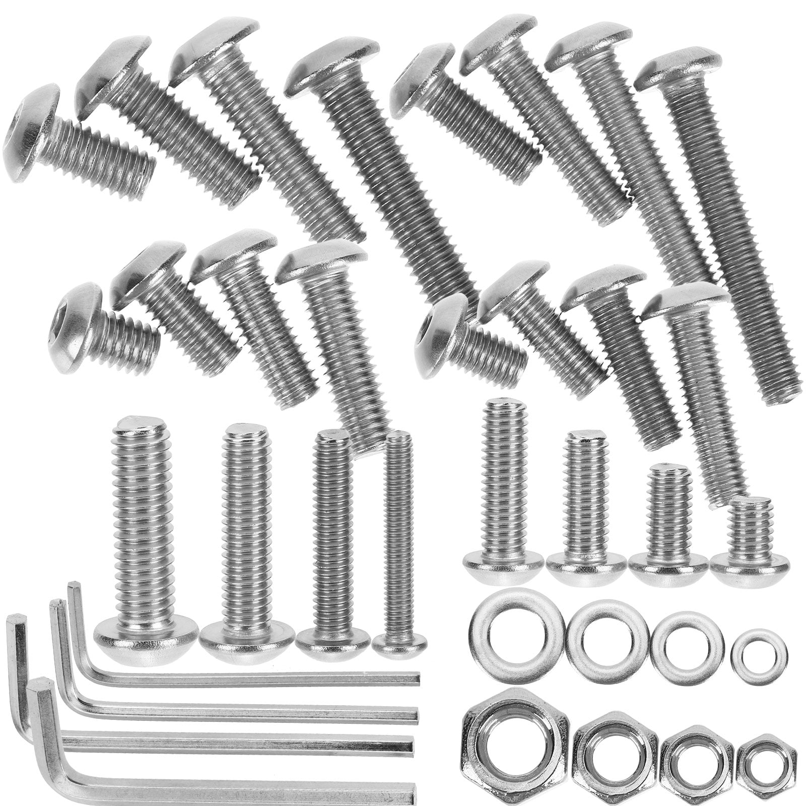 LIFKOME Stainless Steel Bolts and Nuts 520Pcs for - Walmart.com