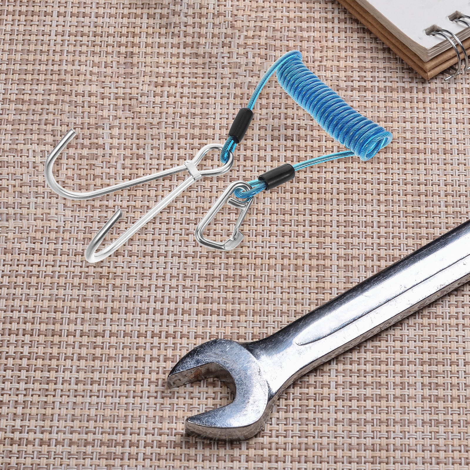 LIFKOME Stainless Steel Double Hook for Scuba Diving Safety Spring Rope ...