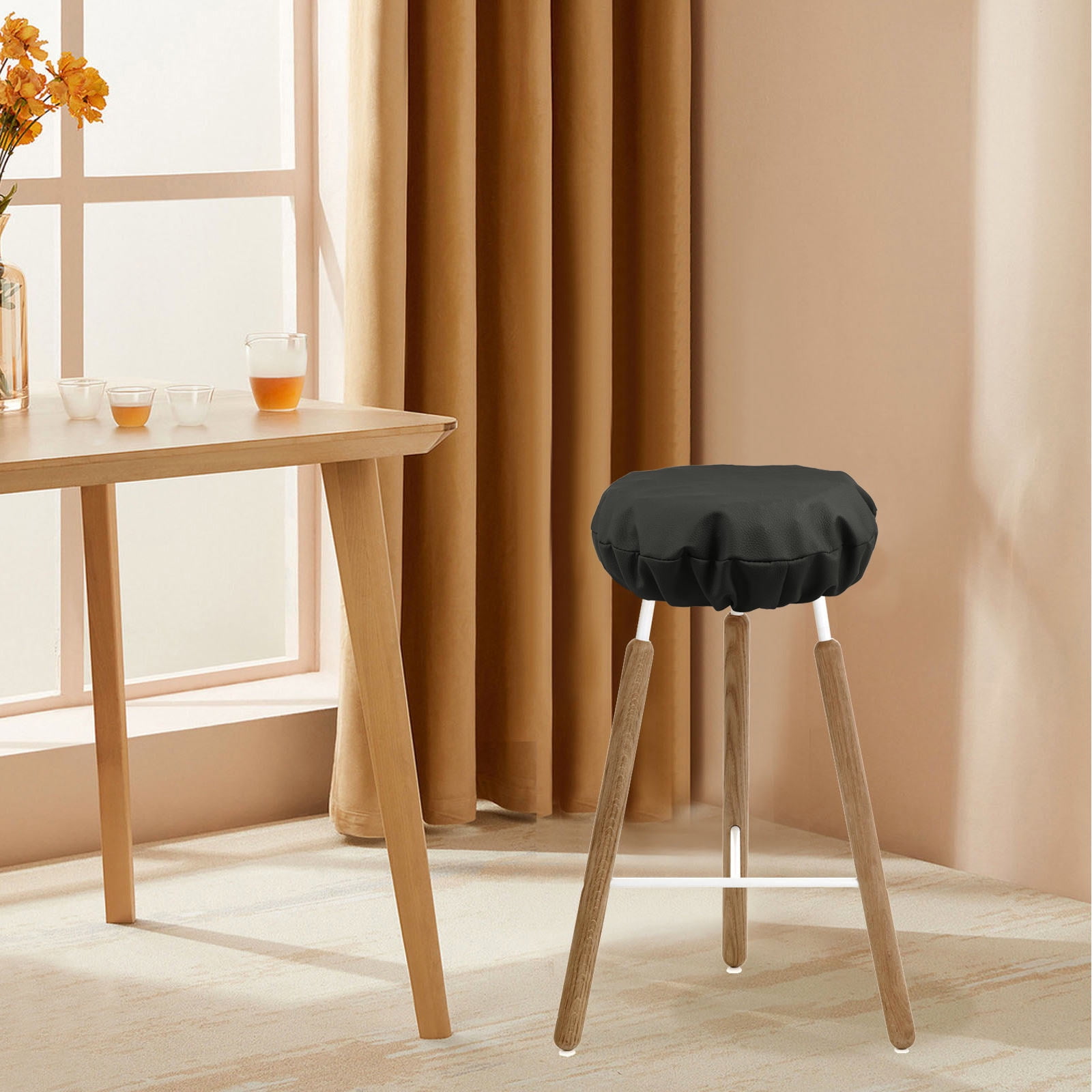 LIFKOME Stool Replacement Seat Swivel Chair Cushions Round Stool ...