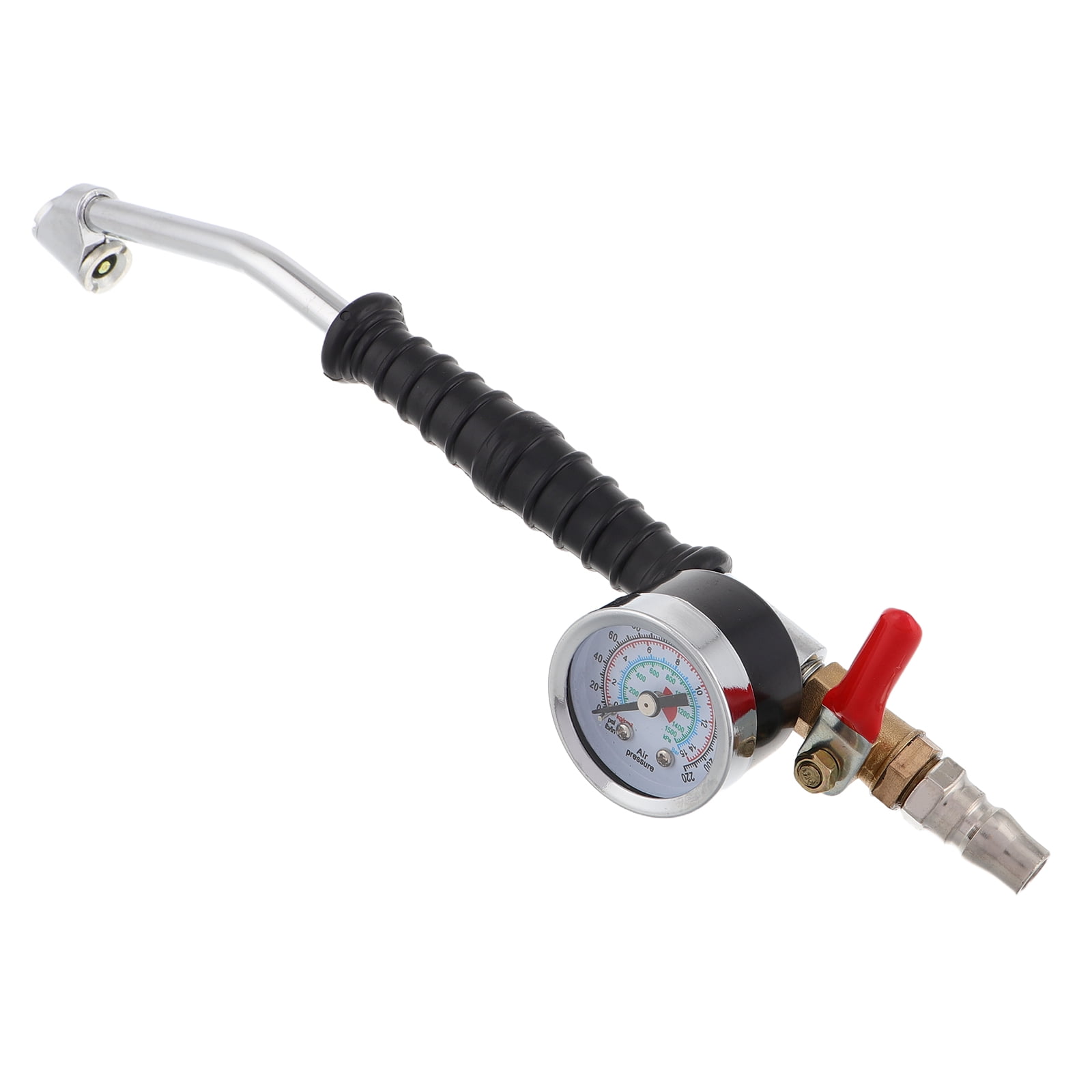 LIFKOME Tire Inflator with Pressure Gauge and Extended Nozzle Inflation ...