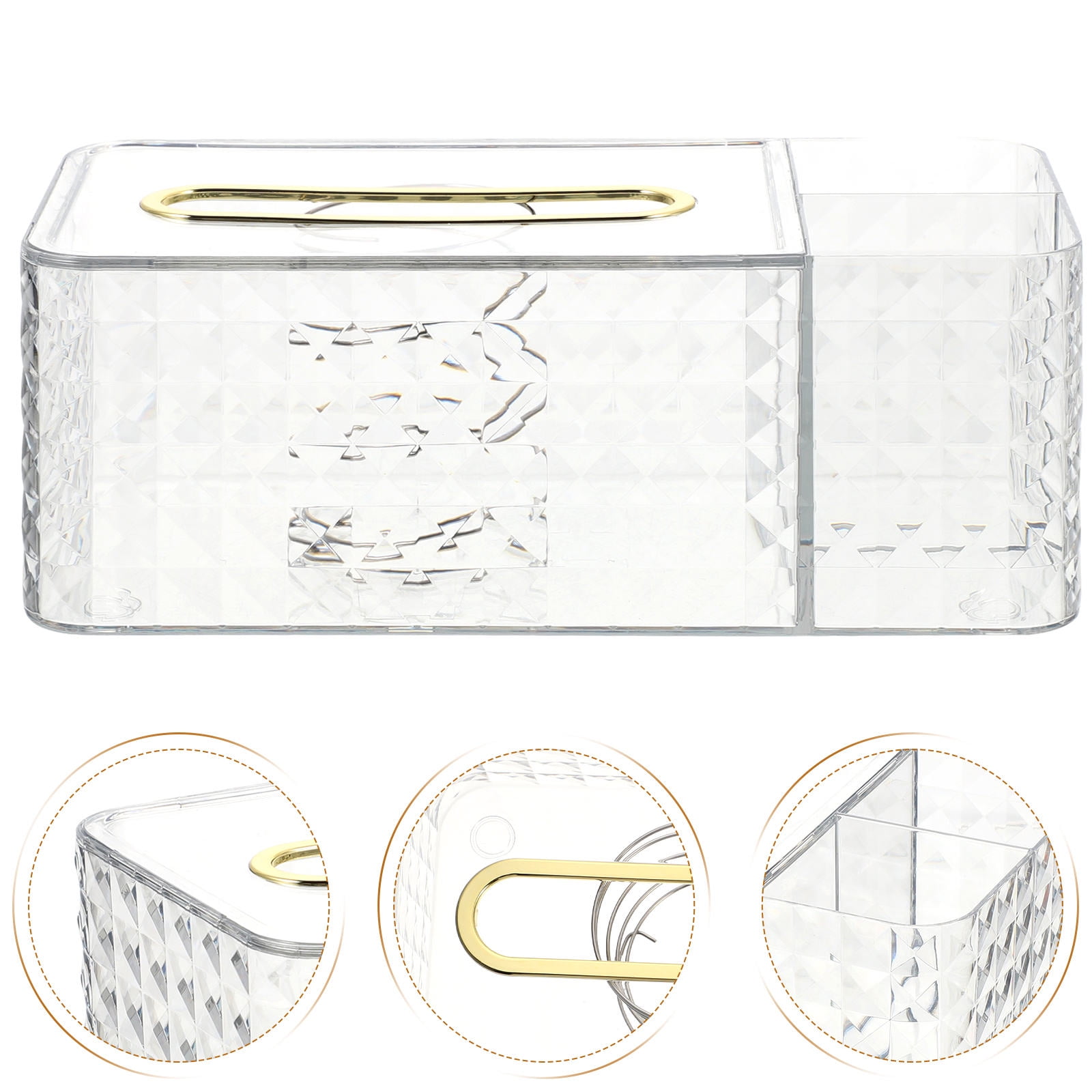 LIFKOME Tissue Spring Loaded Mechanism Transparent Color ABS Material ...