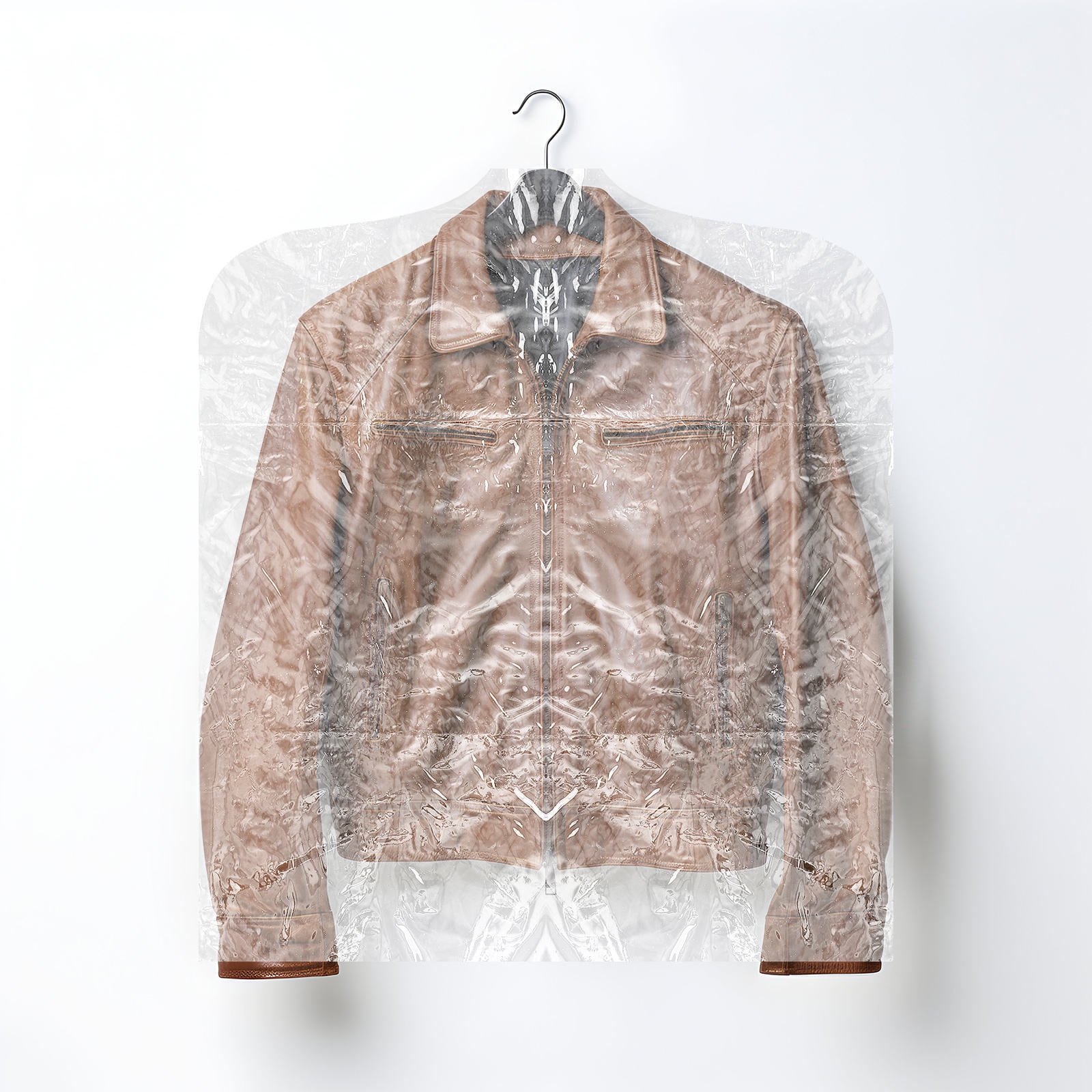 LIFKOME Transparent Plastic Garment Rack Cover with Zipper for Home Use ...