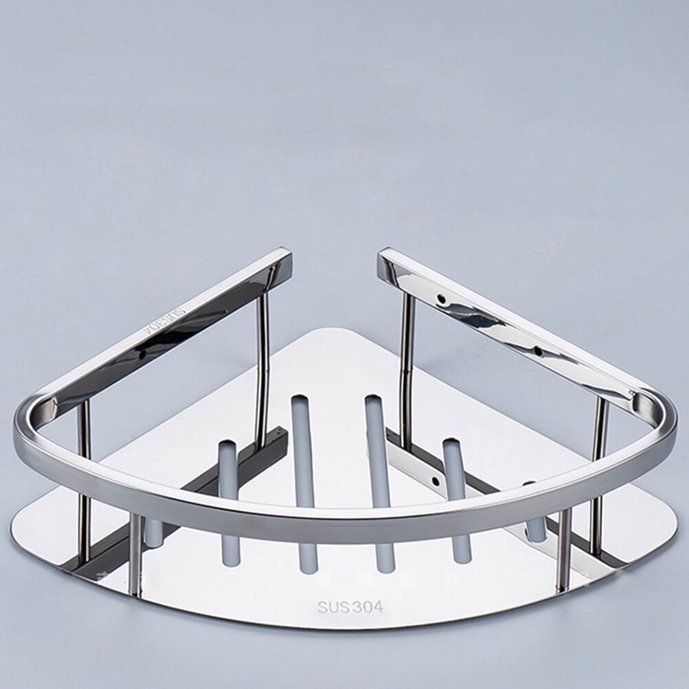 LIFKOME Triangle Bathroom Shower Rack Stainless Steel Corner Shelf Wall ...