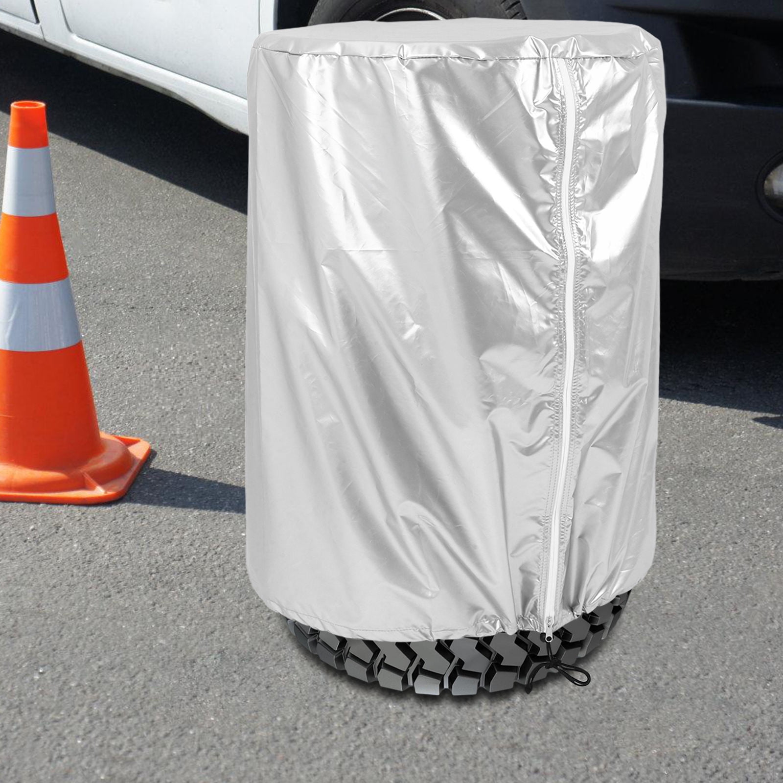 LIFKOME Universal Auto Tire Cover Oxford Fabric Wheel Protector ...