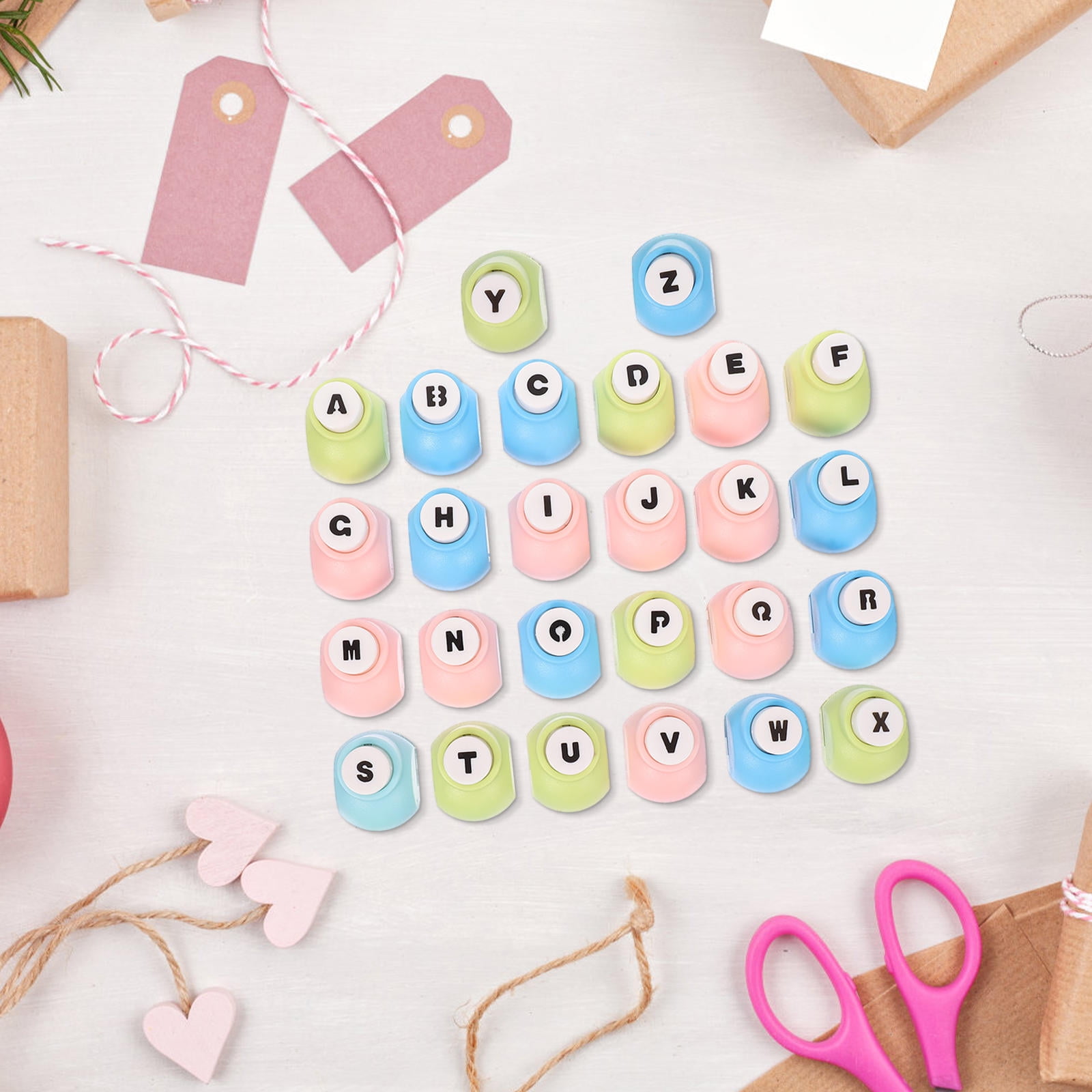 LIFKOME WORGEOUS Alphabet Hole Puncher and Punching Machine for Paper ...