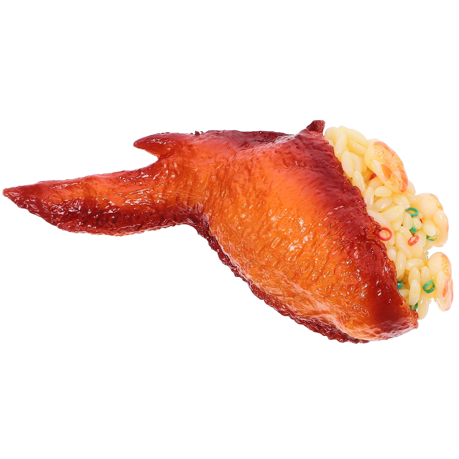 LIFKOME WORGEOUS Artificial Chicken Wings Rice Roll Shrimp Model ...