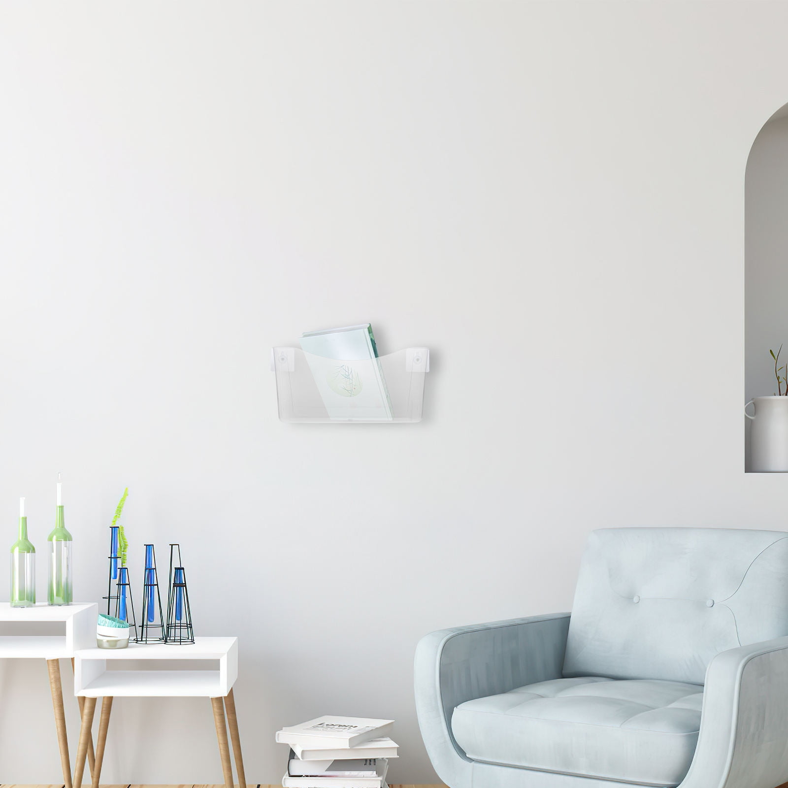 LIFKOME Wall Document Rack Flyer Holder File Folder Hanging File Folder ...