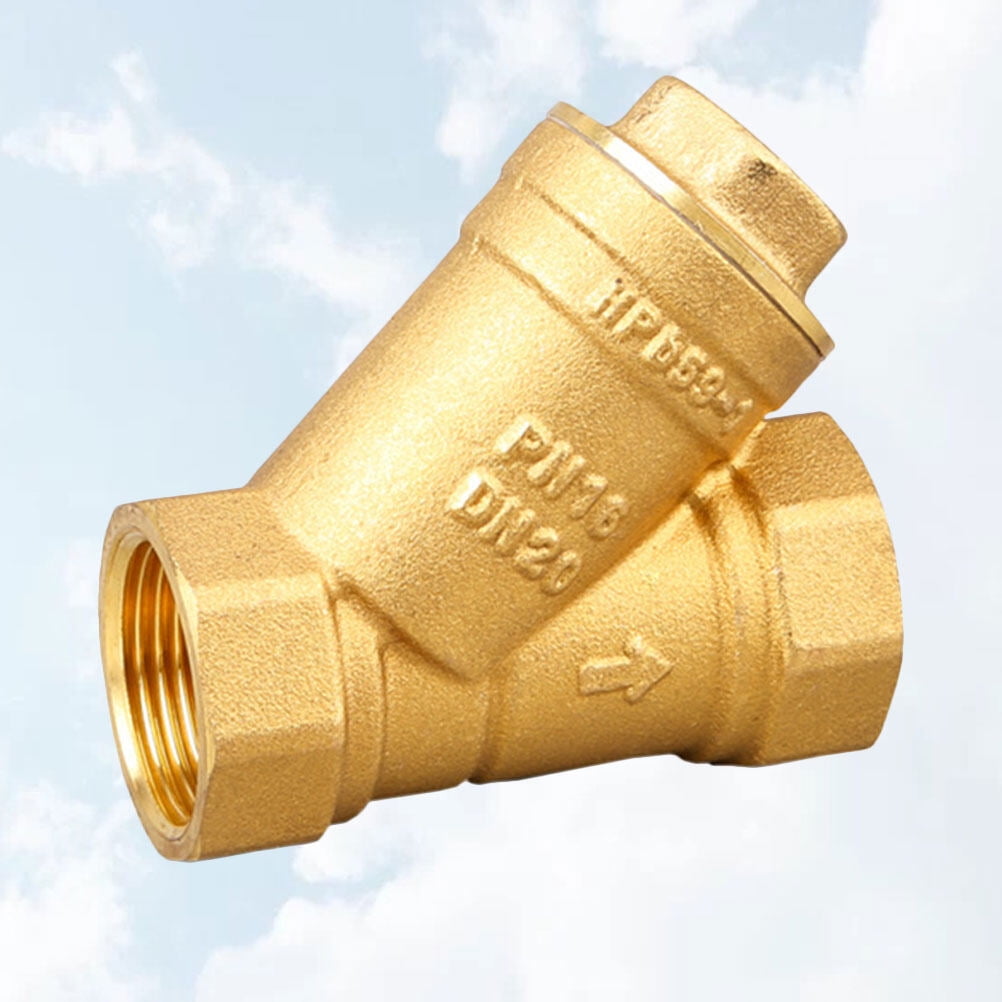 LIFKOME Y-Type Strainer 1Pcs Kitchen Drain Strainer with Golden Brass ...