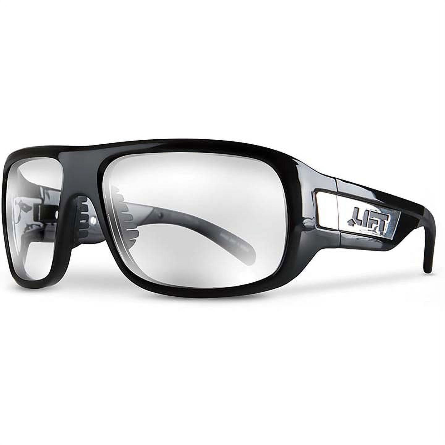 LIFT Safety EBD-10KC Bold Safety Glasses (Black Frame/Clear Lens ...