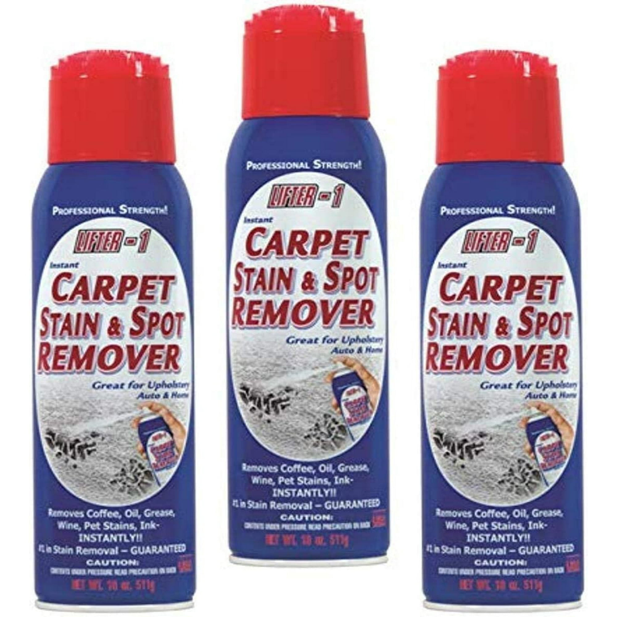 LIFTER-1 Instant Deep Cleaner: Carpet Stain & Spot Remover 3-Pack for ...