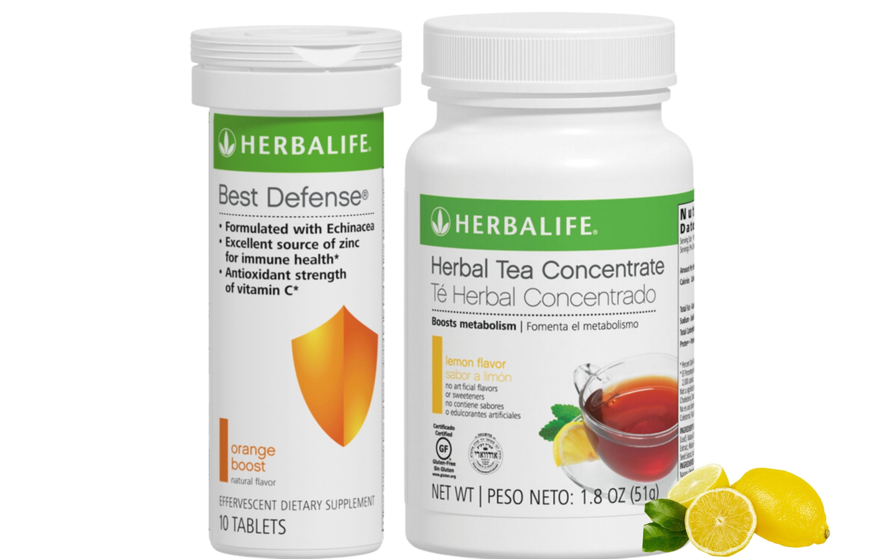 Herba life. Herbal Tea Concentrate Lemon Flavor (1.8 oz) with Snack ...